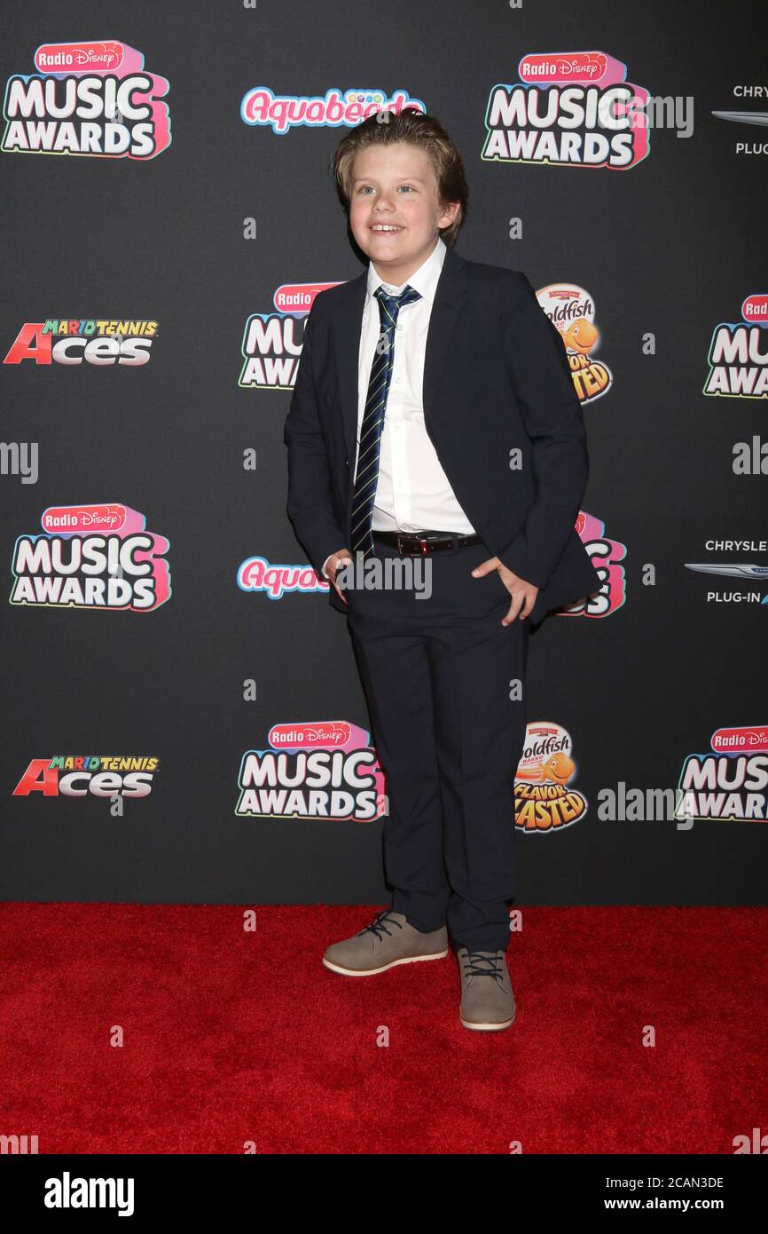 LOS ANGELES - JUN 22: Maxwell Simkins at the 2018 Radio Disney Music ...