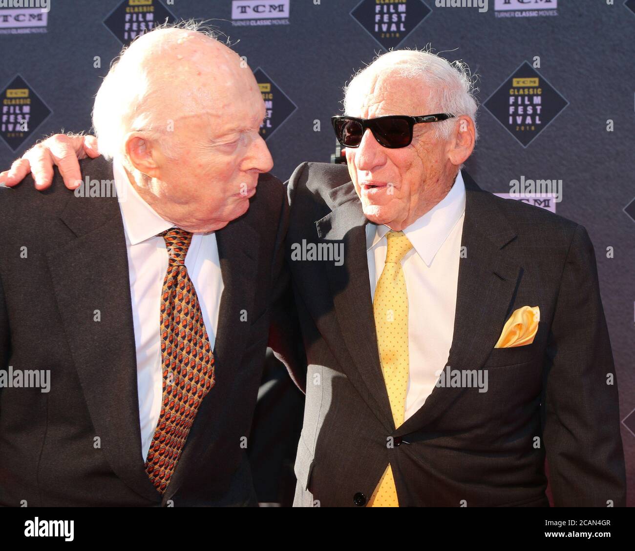 LOS ANGELES - APR 26: Norman Lloyd, Mel Brooks at the 2018 TCM Classic ...