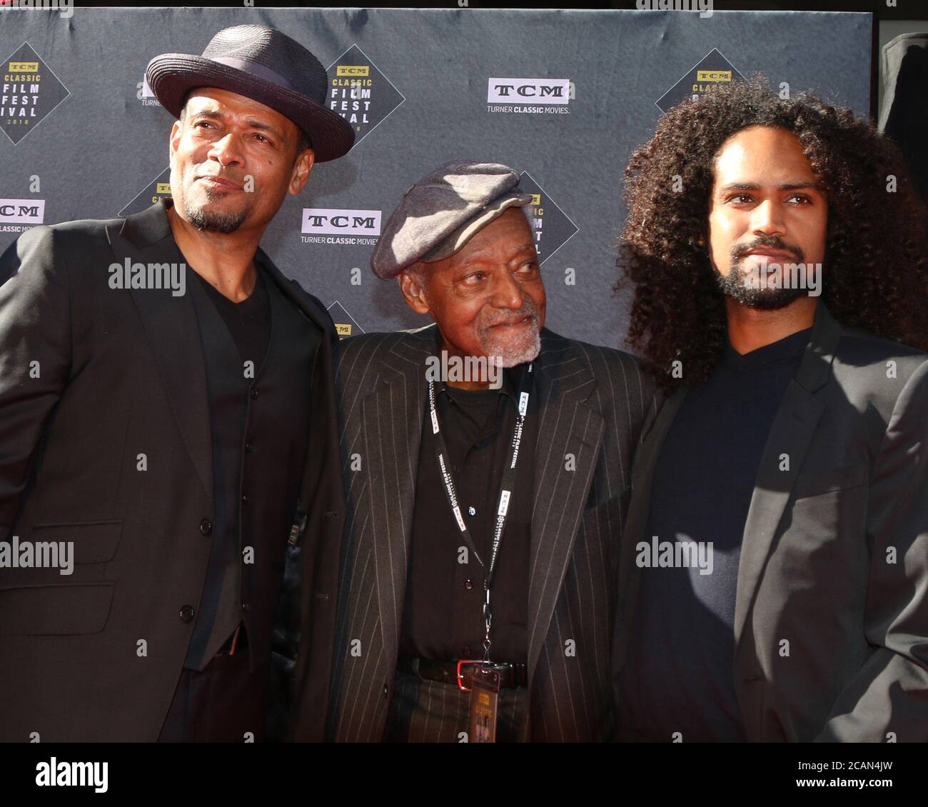 LOS ANGELES - APR 26: Mario Van Peebles, Melvin Van Peebles, Makaylo ...