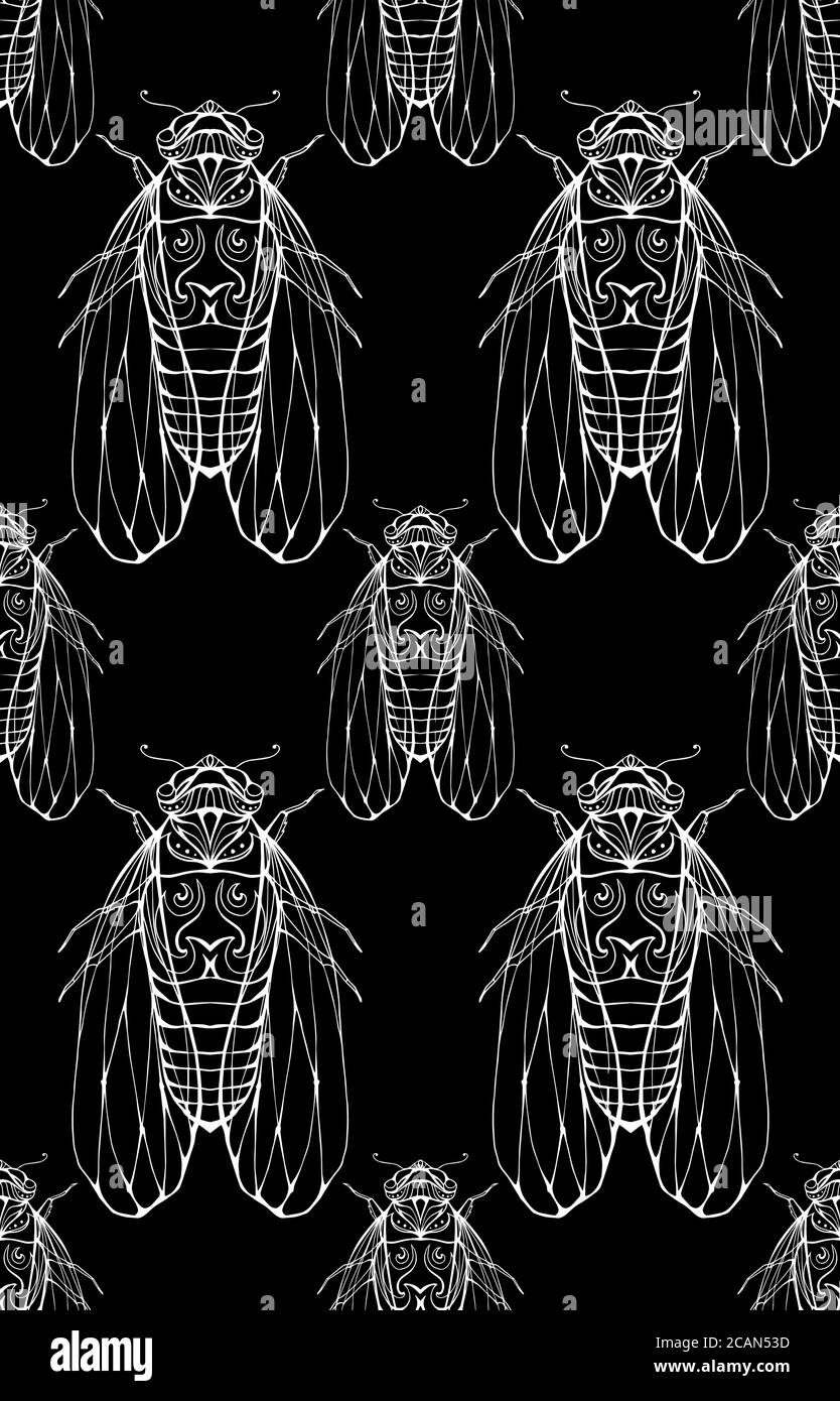 Cicadas illustration Stock Vector Images - Alamy