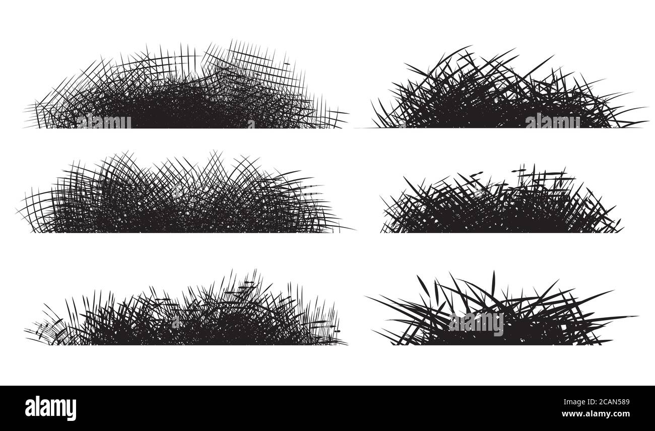 Set borders hatches and scratches. Vector element for your design Stock ...