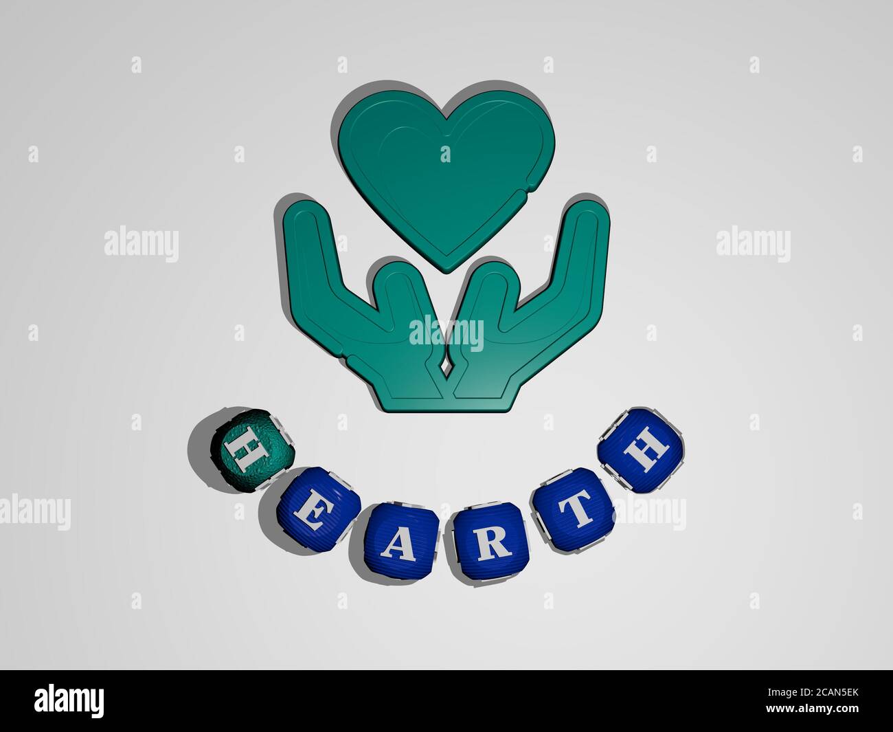 hearth text around the 3D icon. 3D illustration. background and fire ...