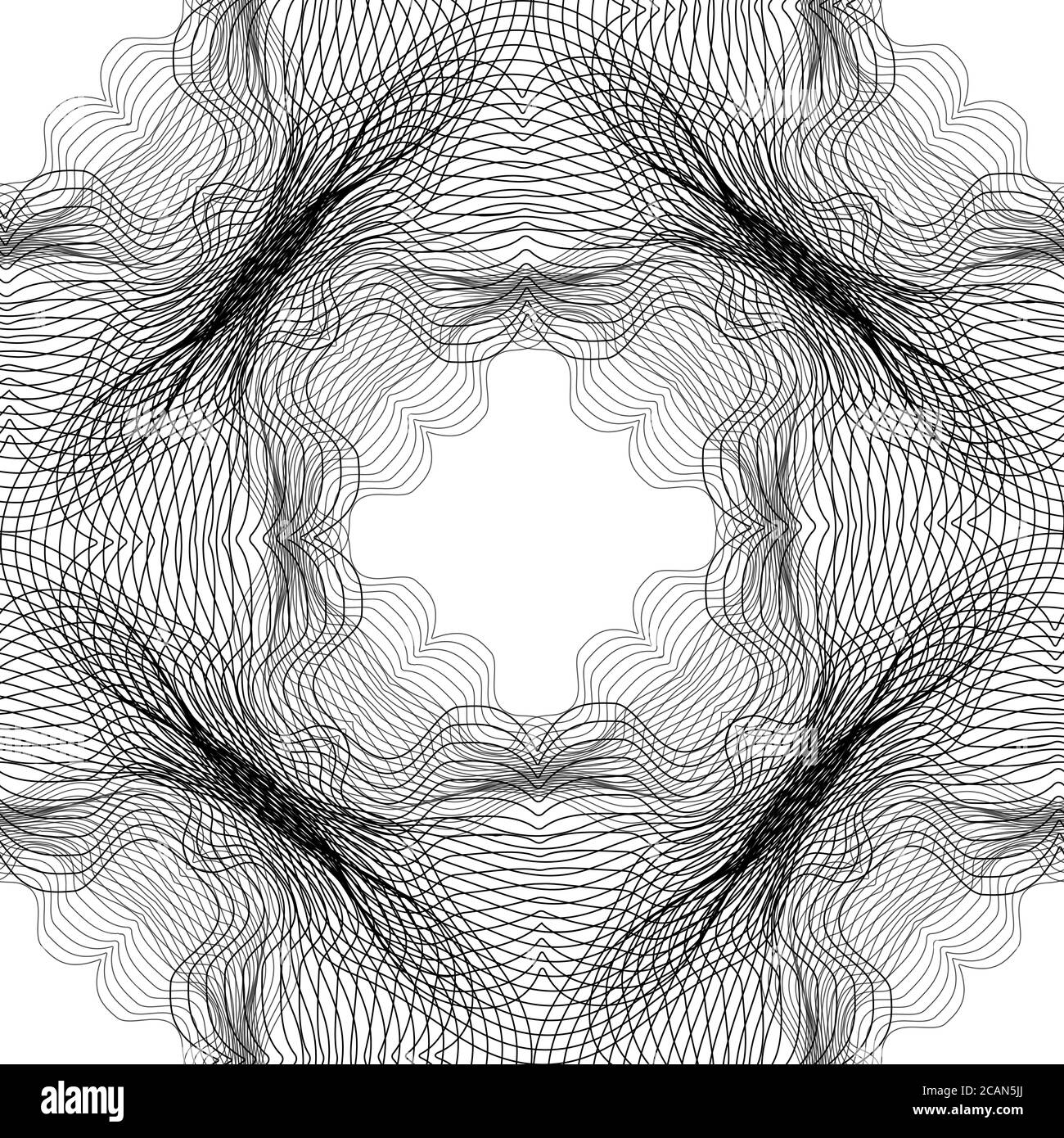 Seamless texture with abstract curved lines metamorphosis. Vector ...