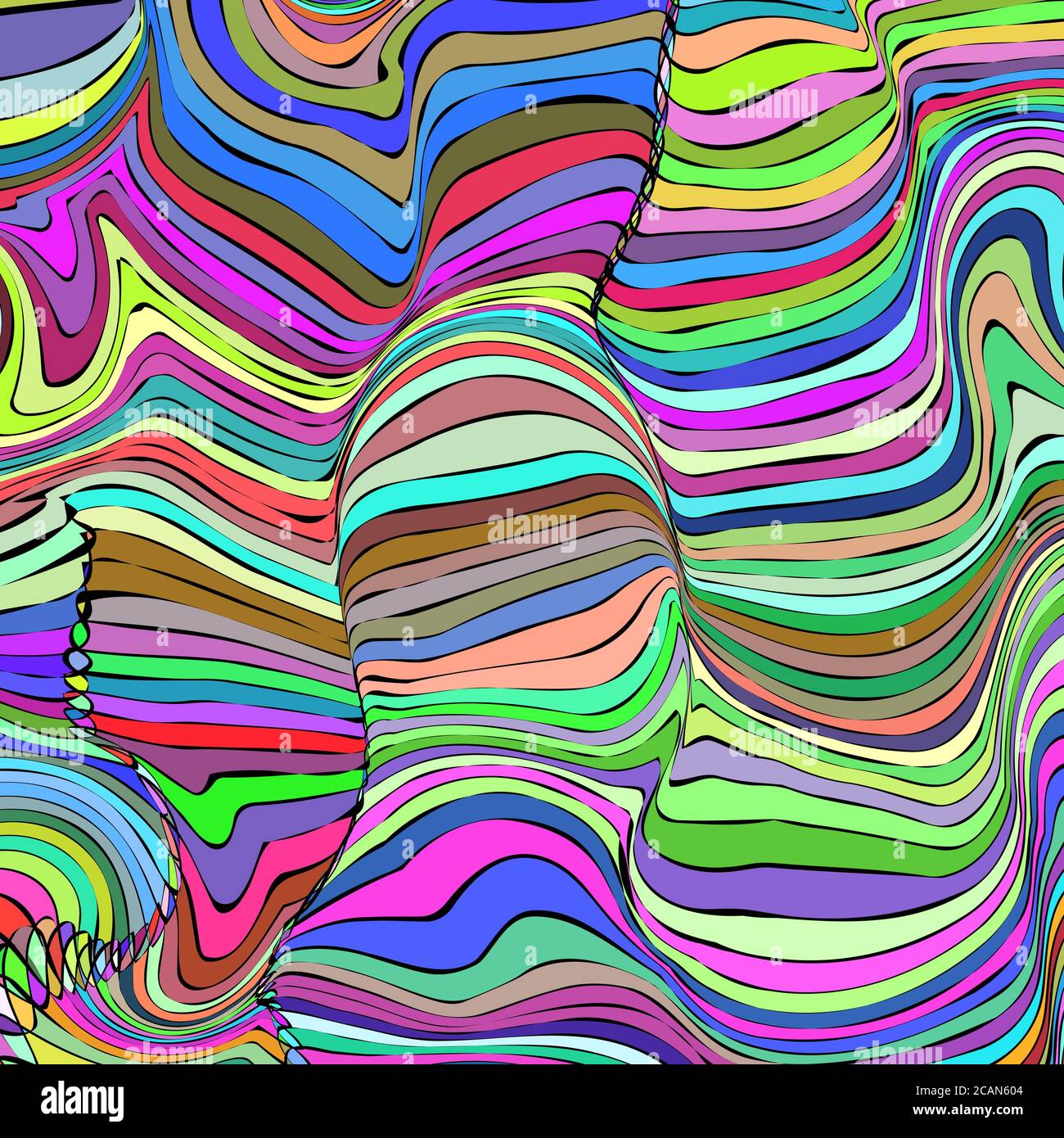 Pop Art Background Stripes