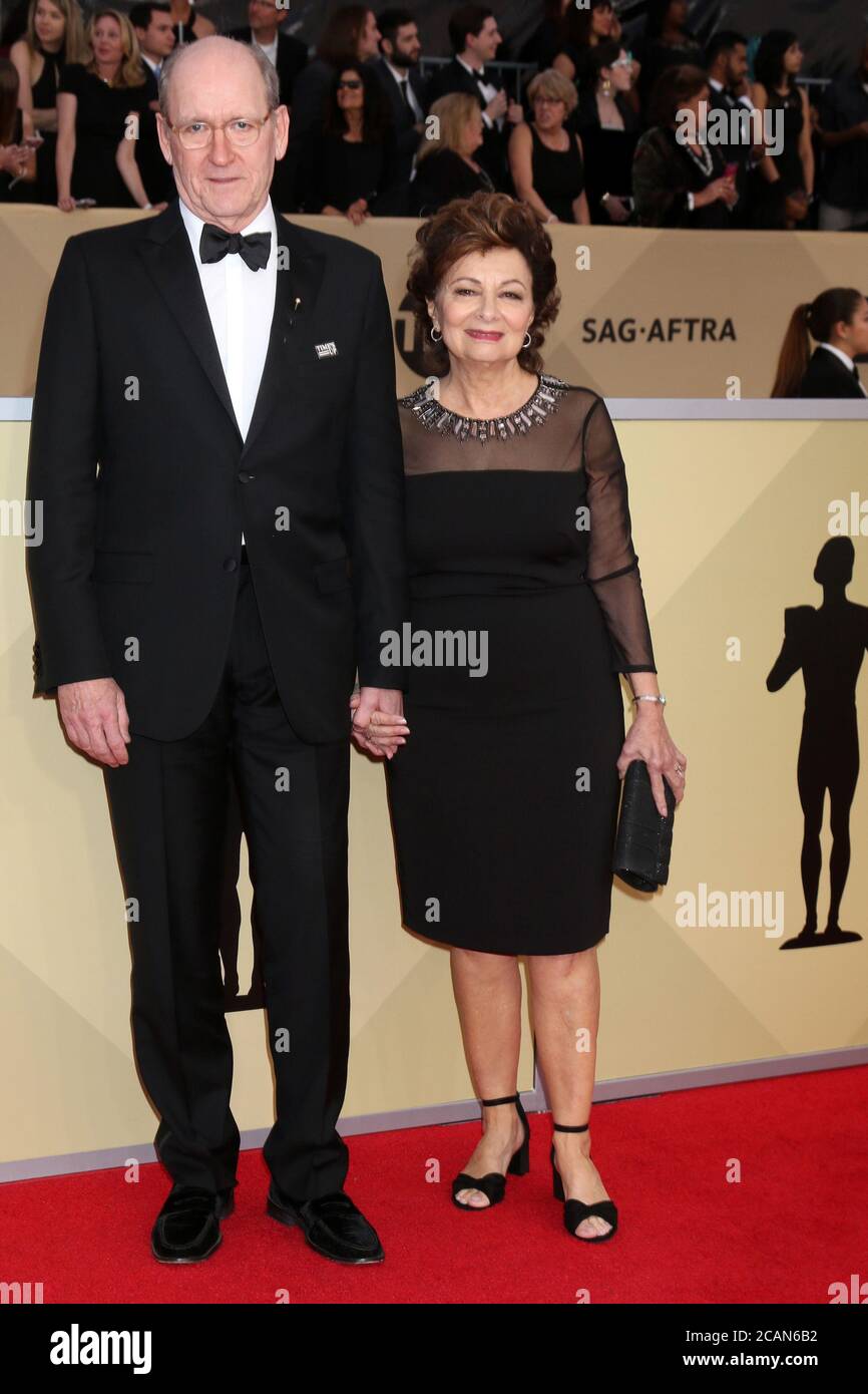 LOS ANGELES - JAN 21: Richard Jenkins, wife at the 24th Screen Actors ...