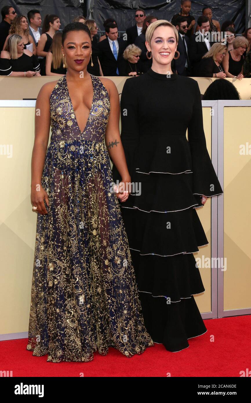 LOS ANGELES - JAN 21: Samira Wiley, Lauren Morelli at the 24th Screen ...