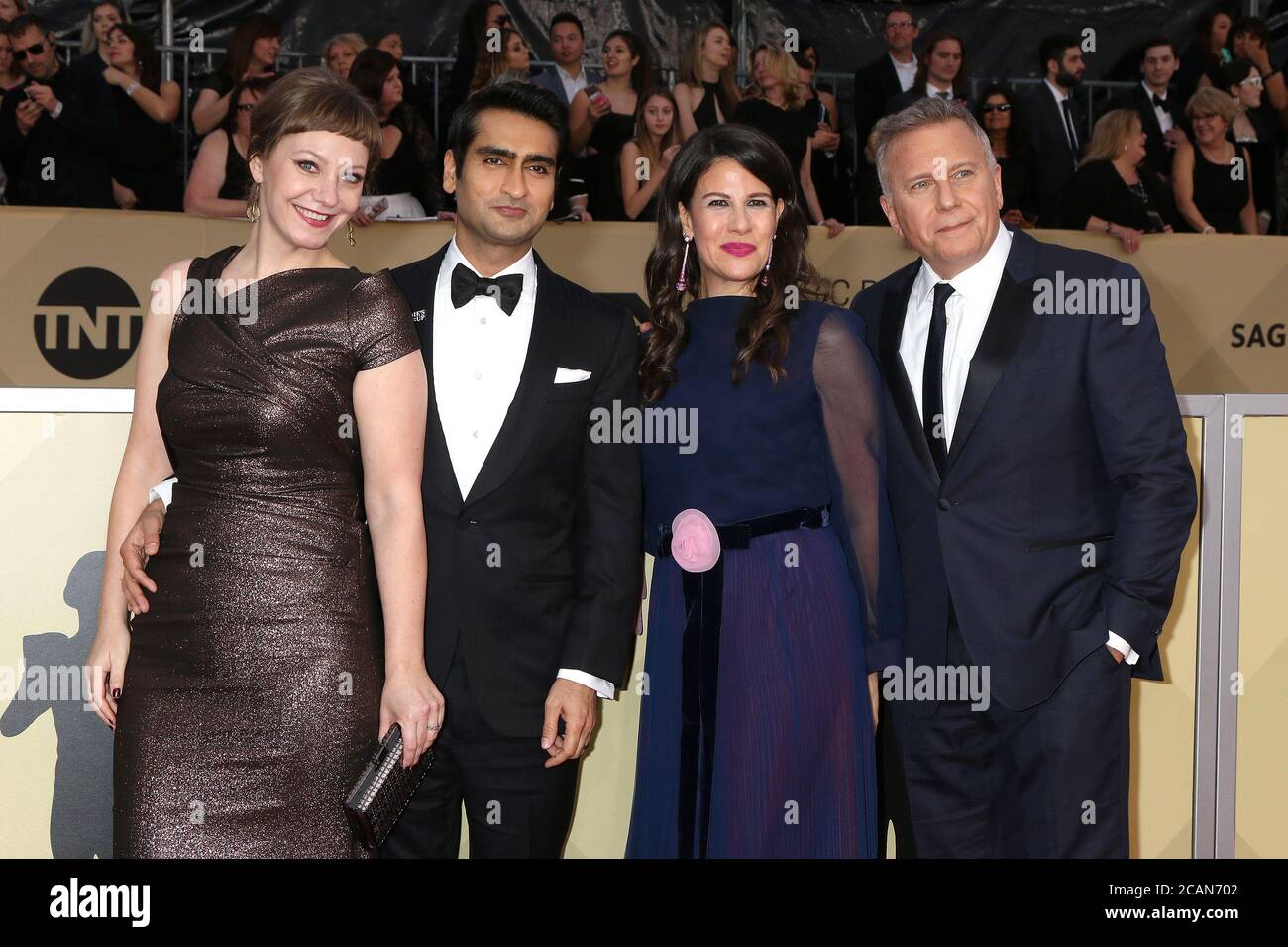 LOS ANGELES - JAN 21: Emily V Gordon, Kumail Nanjiani, Paula Ravets ...