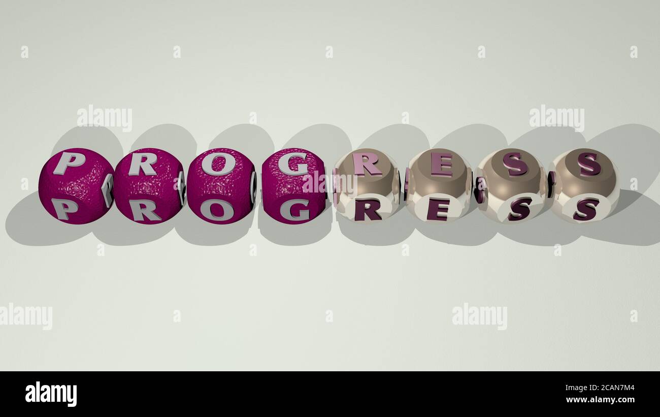 progress combined by dice letters and color crossing for the related ...