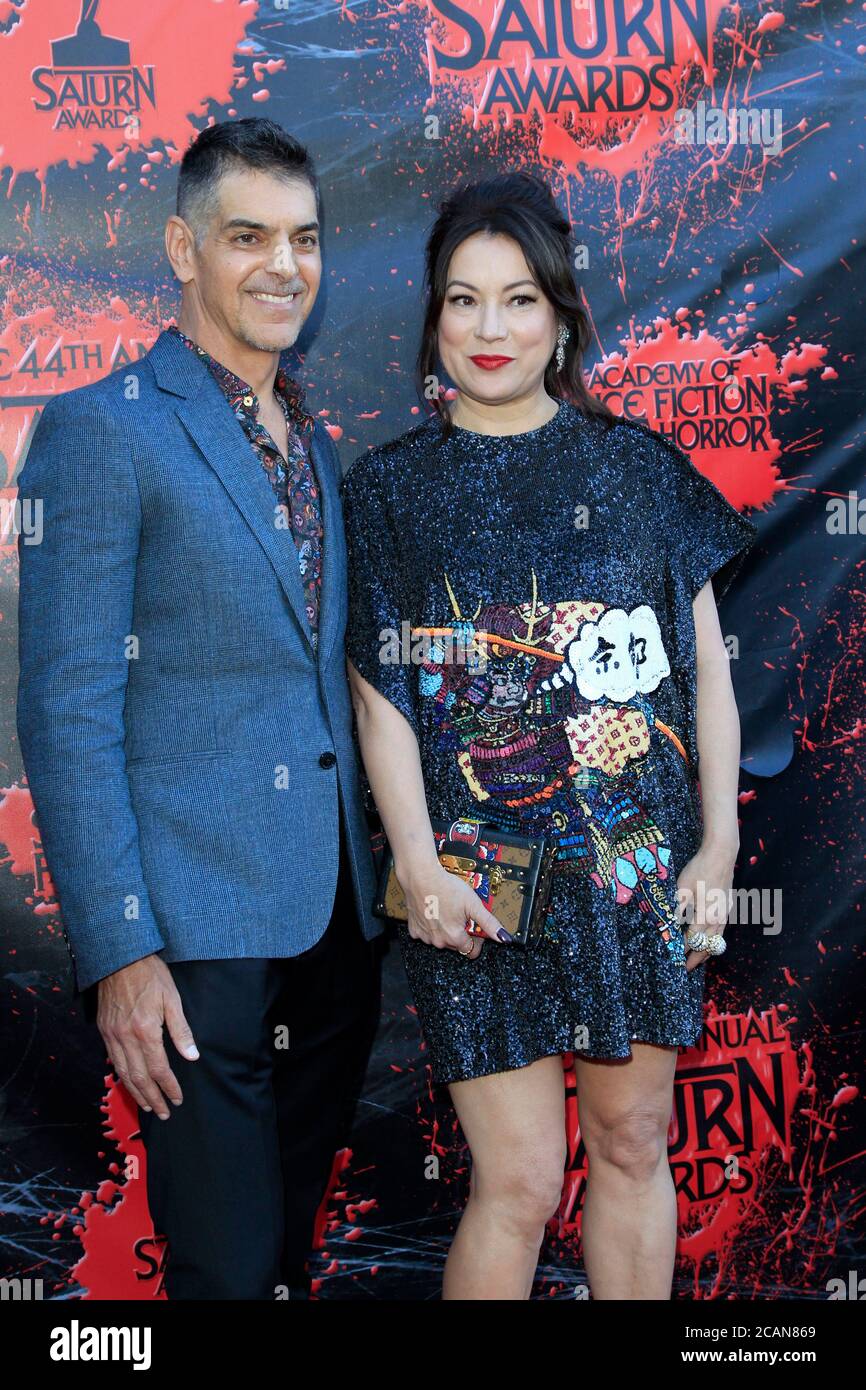 LOS ANGELES - JUN 27: Don Mancini, Jennifer Tilly at the Saturn Awards ...