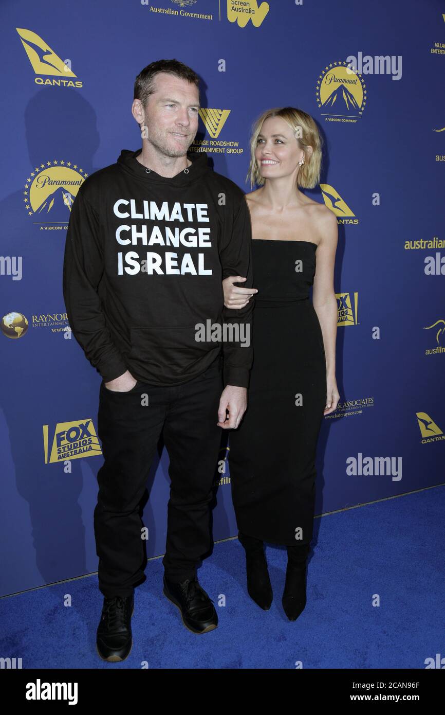 LOS ANGELES - OCT 24: Sam Worthington, Lara Bingle at the 7th Annual ...