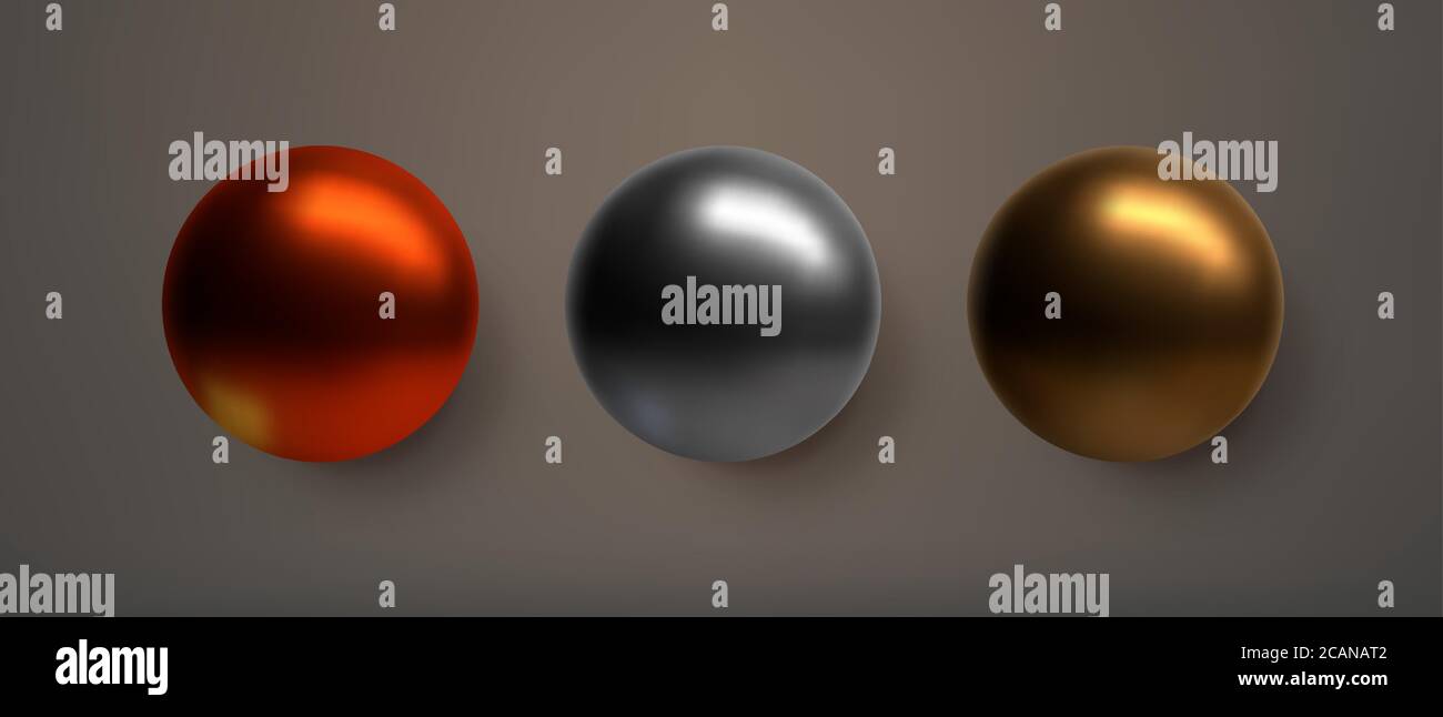Set of 3d Spheres Stock Vector Image & Art - Alamy