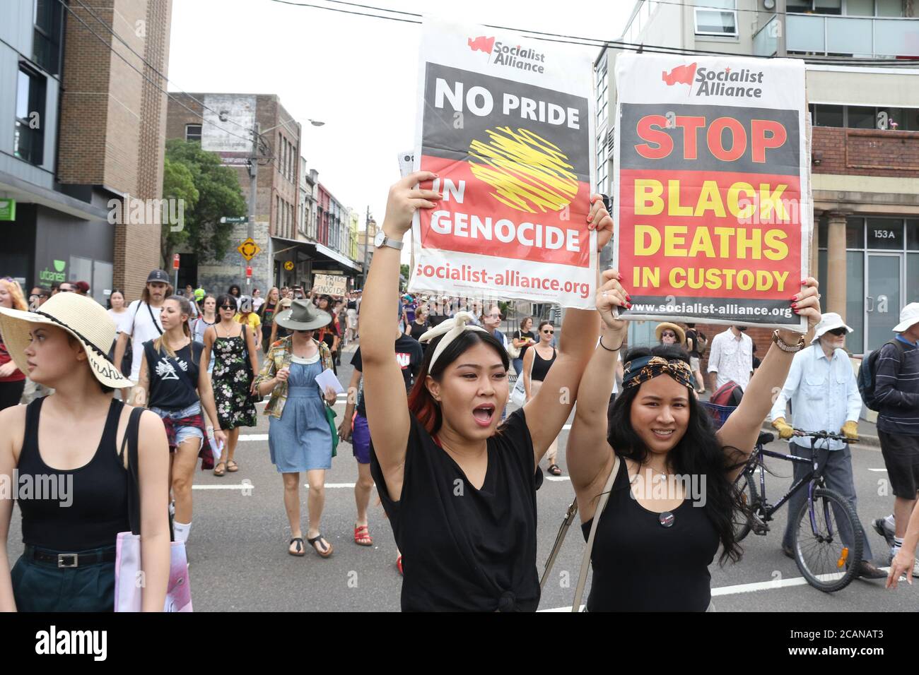 Aboriginal invasion day march on Australia Day in Sydney, Australia ...