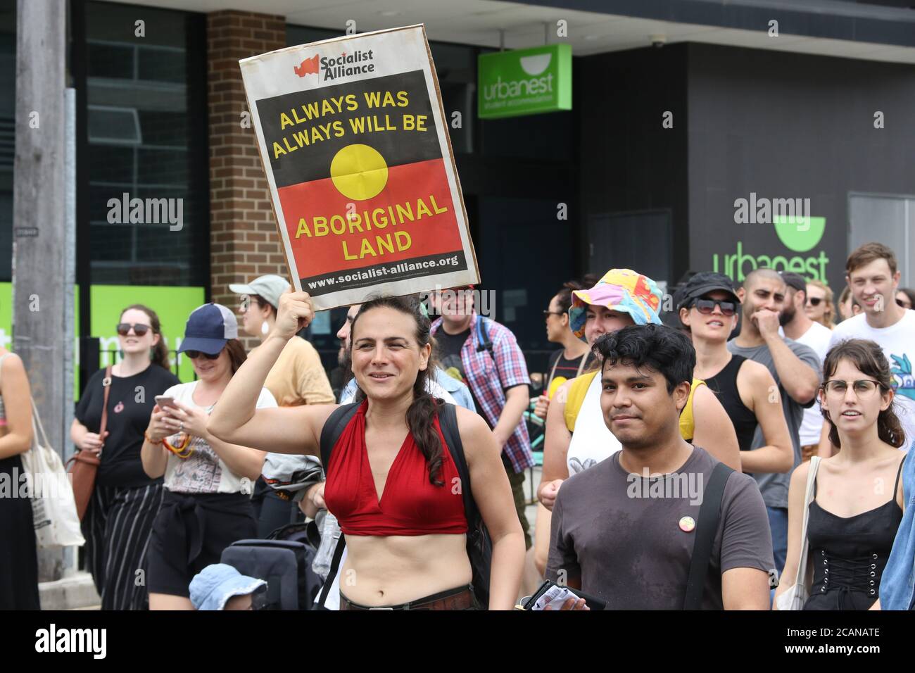 Aboriginal invasion day march on Australia Day in Sydney, Australia ...
