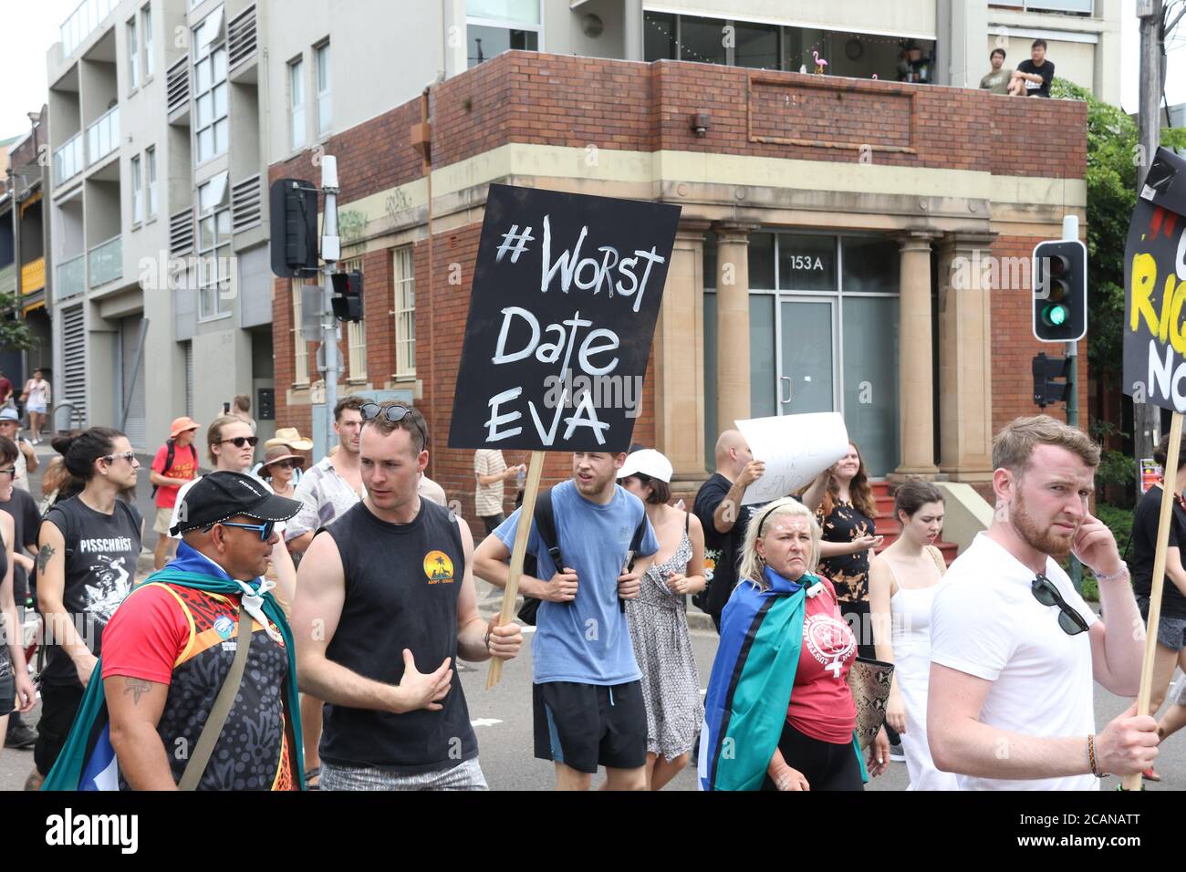 Aboriginal invasion day march on Australia Day in Sydney, Australia ...