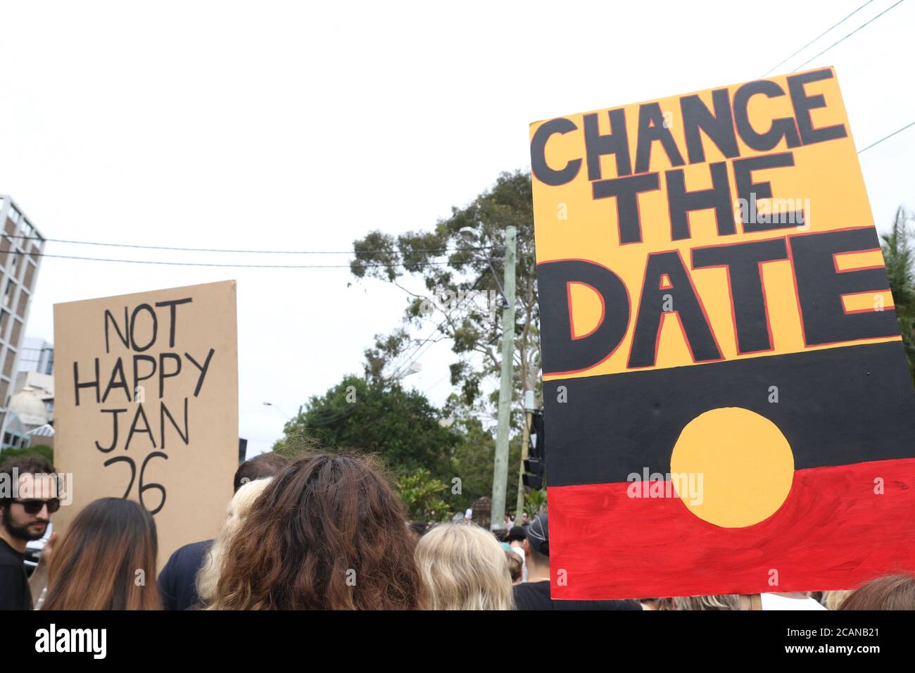 Aboriginal invasion day march on Australia Day in Sydney, Australia ...