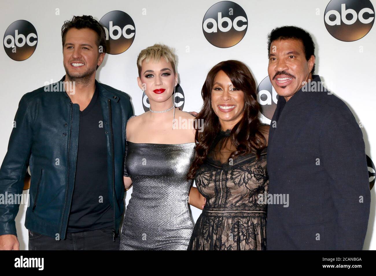LOS ANGELES - JAN 8: Luke Bryan, Katy Perry, Channing Dungey, Lionel ...