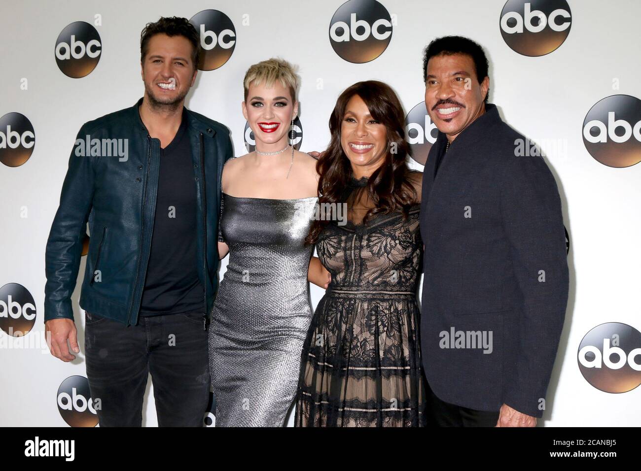 LOS ANGELES - JAN 8: Luke Bryan, Katy Perry, Channing Dungey, Lionel ...