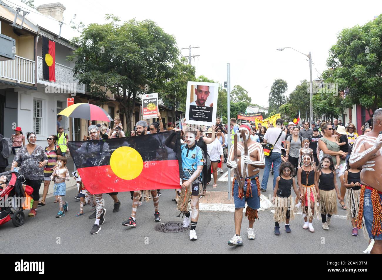 Aboriginal invasion day march on Australia Day in Sydney, Australia ...
