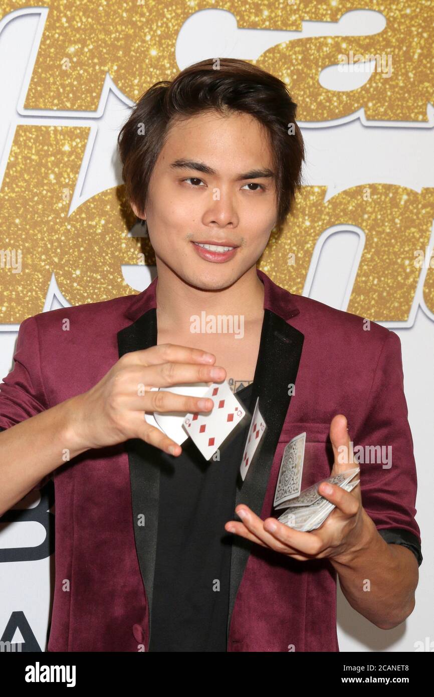LOS ANGELES - AUG 14: Shin Lim at the "America's Got Talent" Season 13 ...