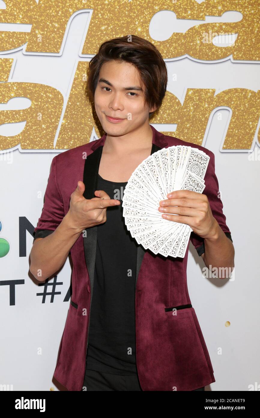 LOS ANGELES - AUG 14: Shin Lim at the "America's Got Talent" Season 13 ...