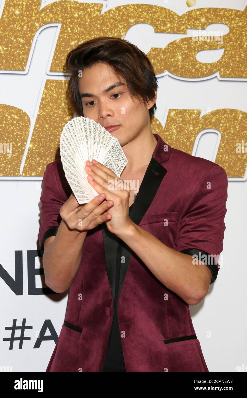 LOS ANGELES - AUG 14: Shin Lim at the "America's Got Talent" Season 13 ...