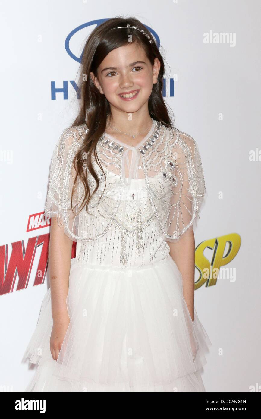 LOS ANGELES - JUN 25: Abby Ryder Fortson at the Ant-Man and the Wasp ...