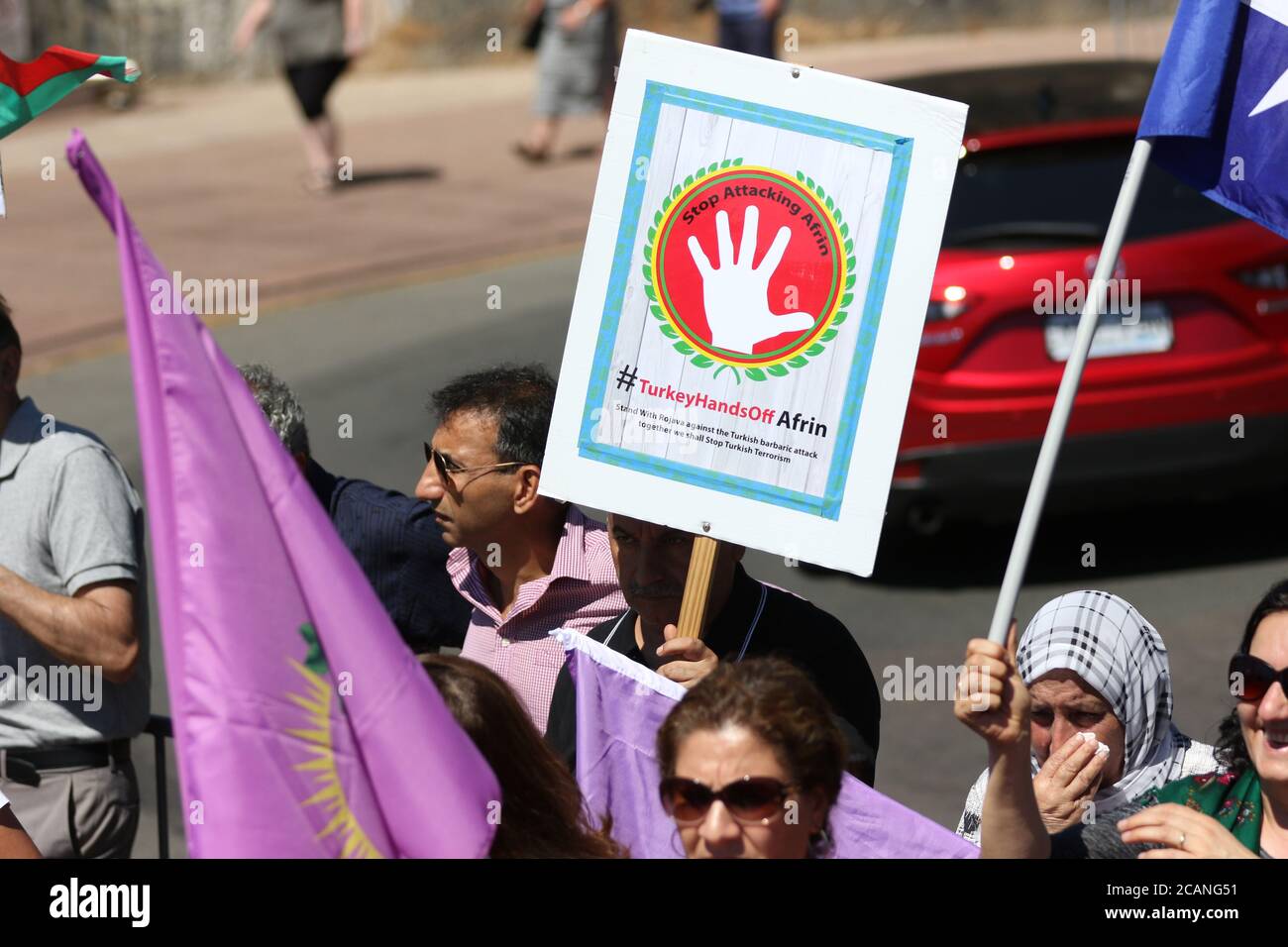 Afrin solidarity rally, Sydney, Australia Stock Photo - Alamy