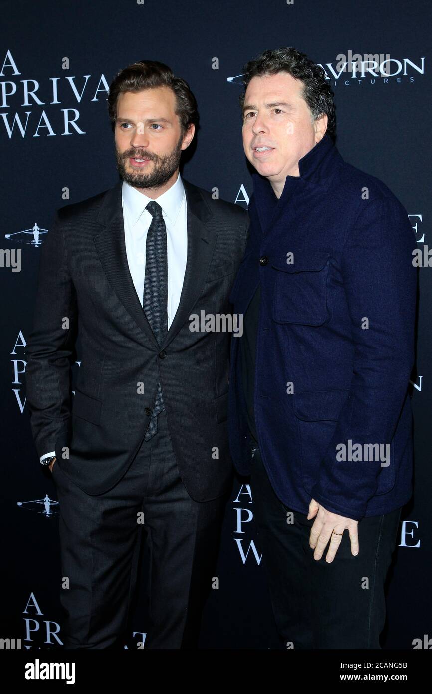 LOS ANGELES - OCT 24: Jamie Dornan, Sacha Gervasi at the "A Private War ...