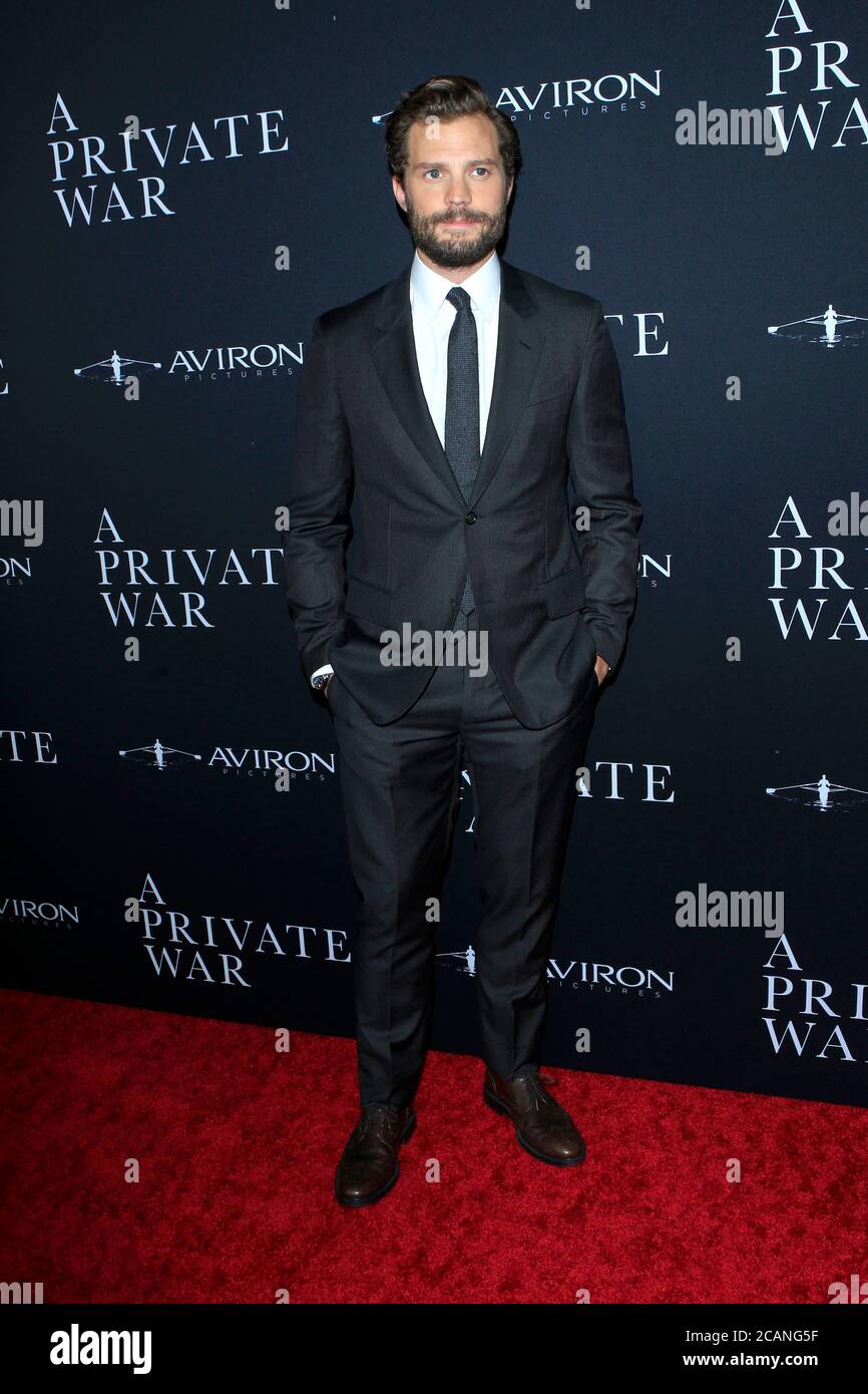 LOS ANGELES - OCT 24: Jamie Dornan at the "A Private War" Premiere at ...