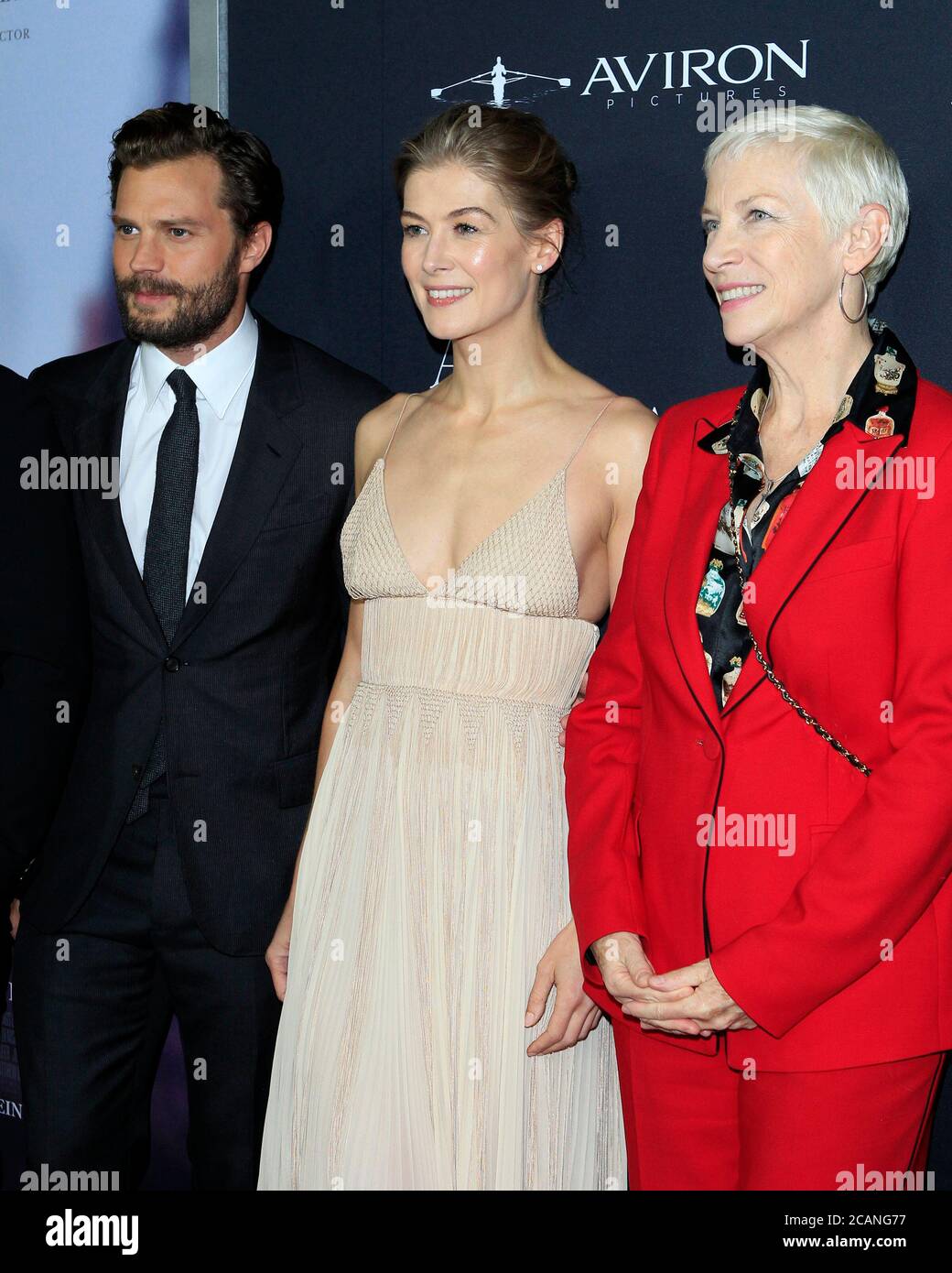 LOS ANGELES - OCT 24: Jamie Dornan, Rosamund Pike, Annie Lennox at the ...
