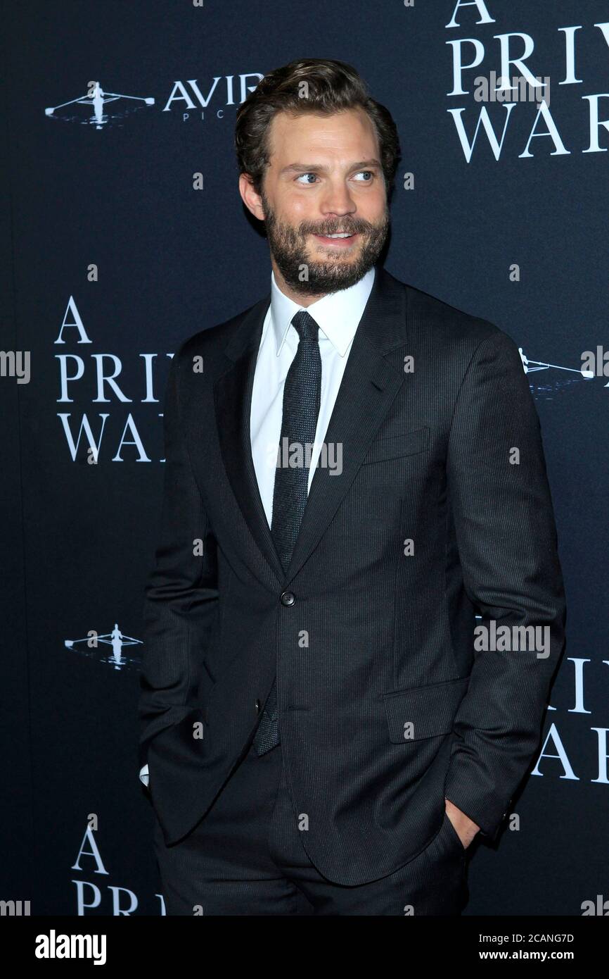 LOS ANGELES - OCT 24: Jamie Dornan at the "A Private War" Premiere at ...