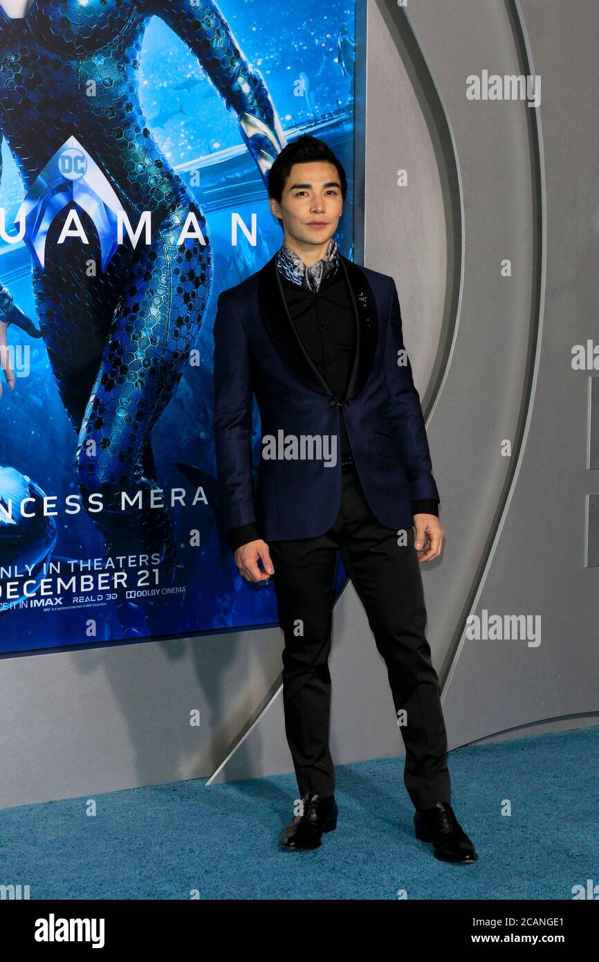 LOS ANGELES - DEC 12: Ludi Lin at the "Aquaman" Premiere at the TCL ...