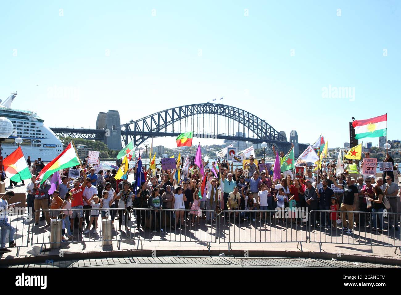 Afrin solidarity rally, Sydney, Australia Stock Photo - Alamy