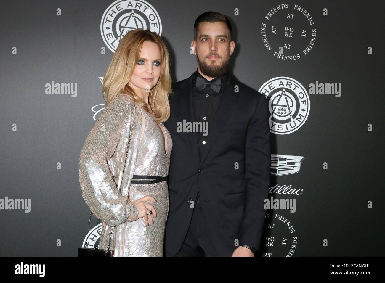 LOS ANGELES - JAN 6: Mena Suvari, Michael Hope at the The Art of ...