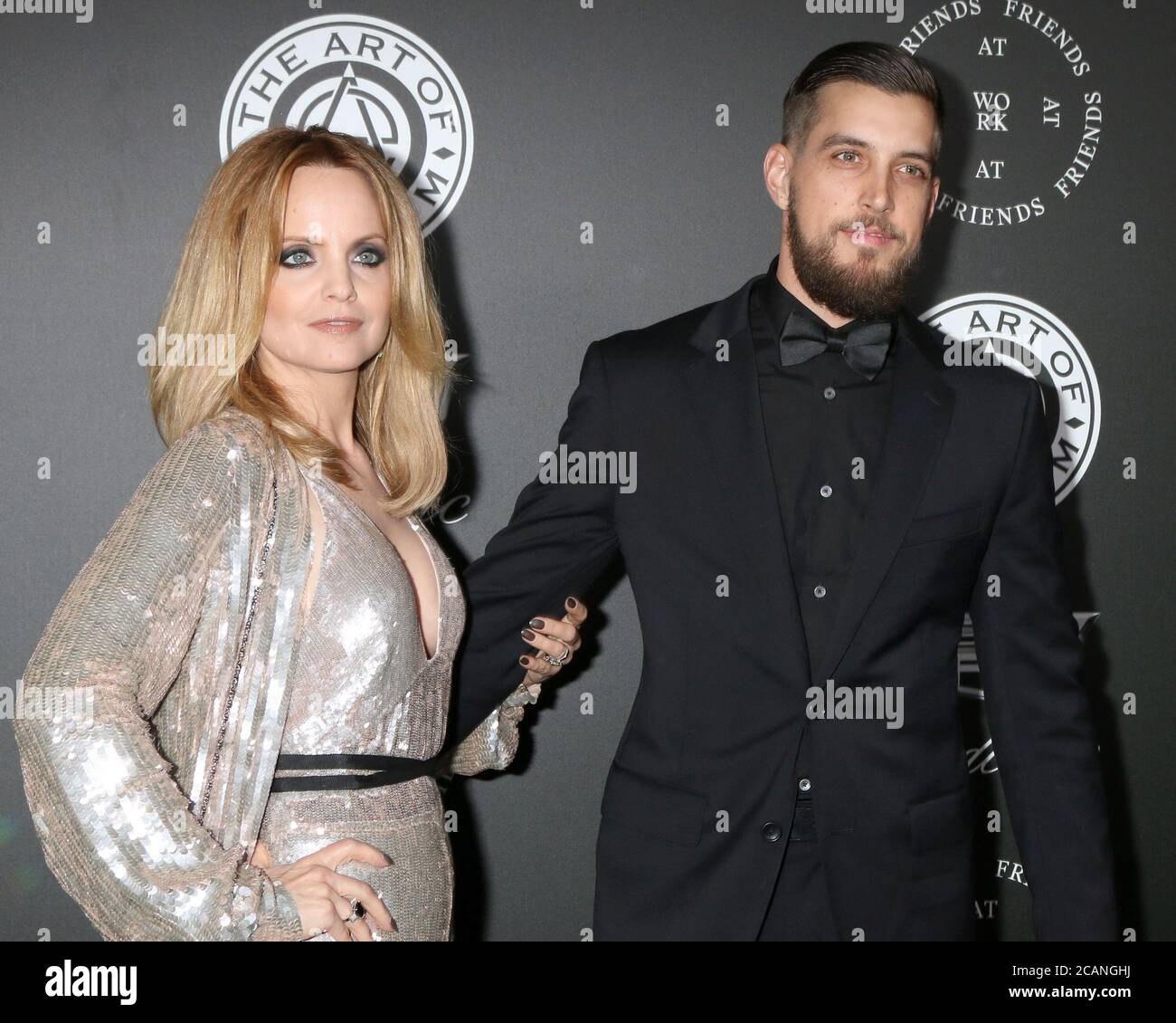 LOS ANGELES - JAN 6: Mena Suvari, Michael Hope at the The Art of ...