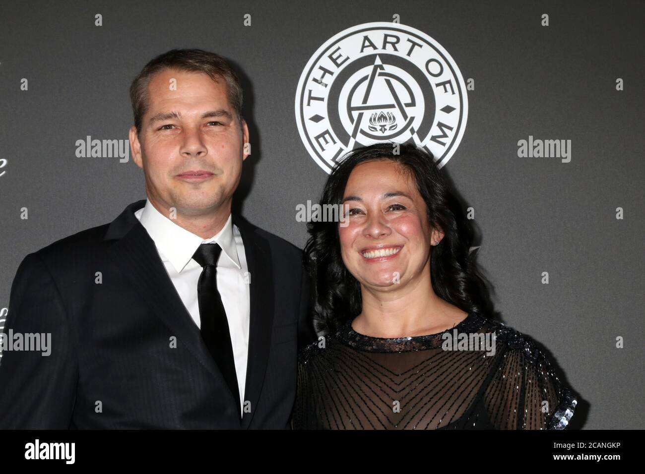 LOS ANGELES - JAN 6: Shepard Fairey, Amanda Fairey at the The Art of ...