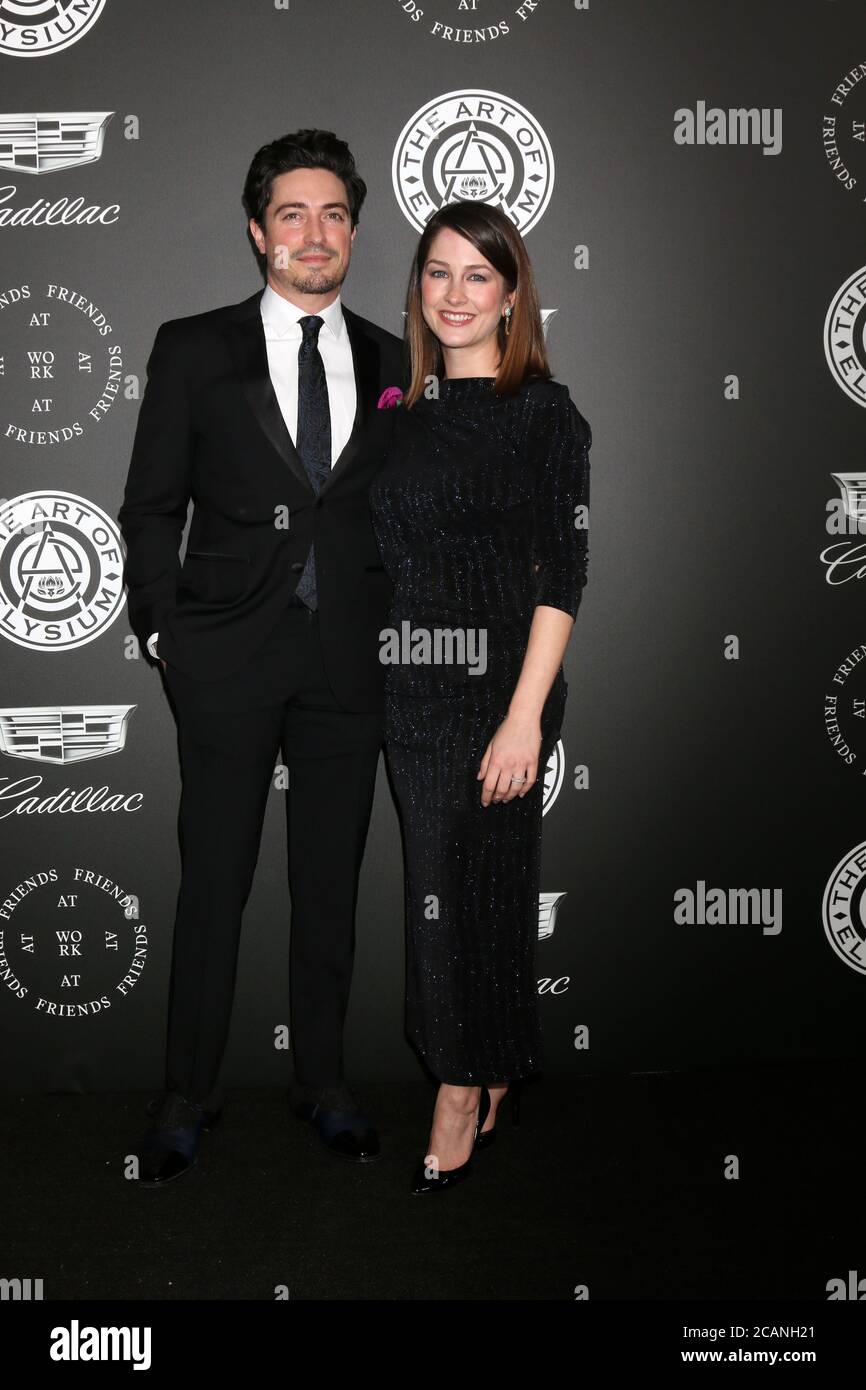 LOS ANGELES - JAN 6: Ben Feldman, Michelle Mulitz at the The Art of ...
