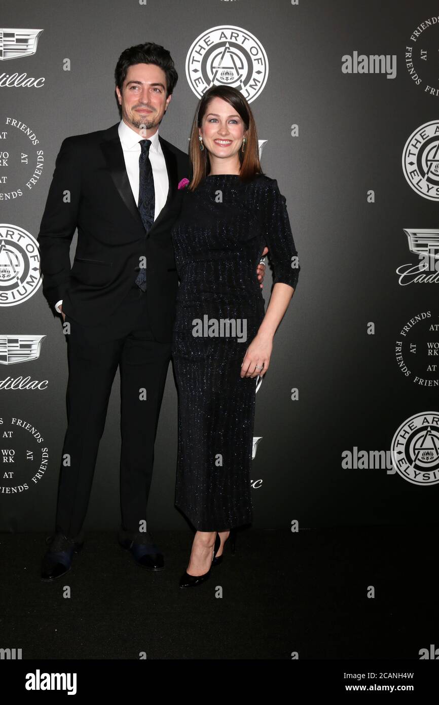 LOS ANGELES - JAN 6: Ben Feldman, Michelle Mulitz at the The Art of ...