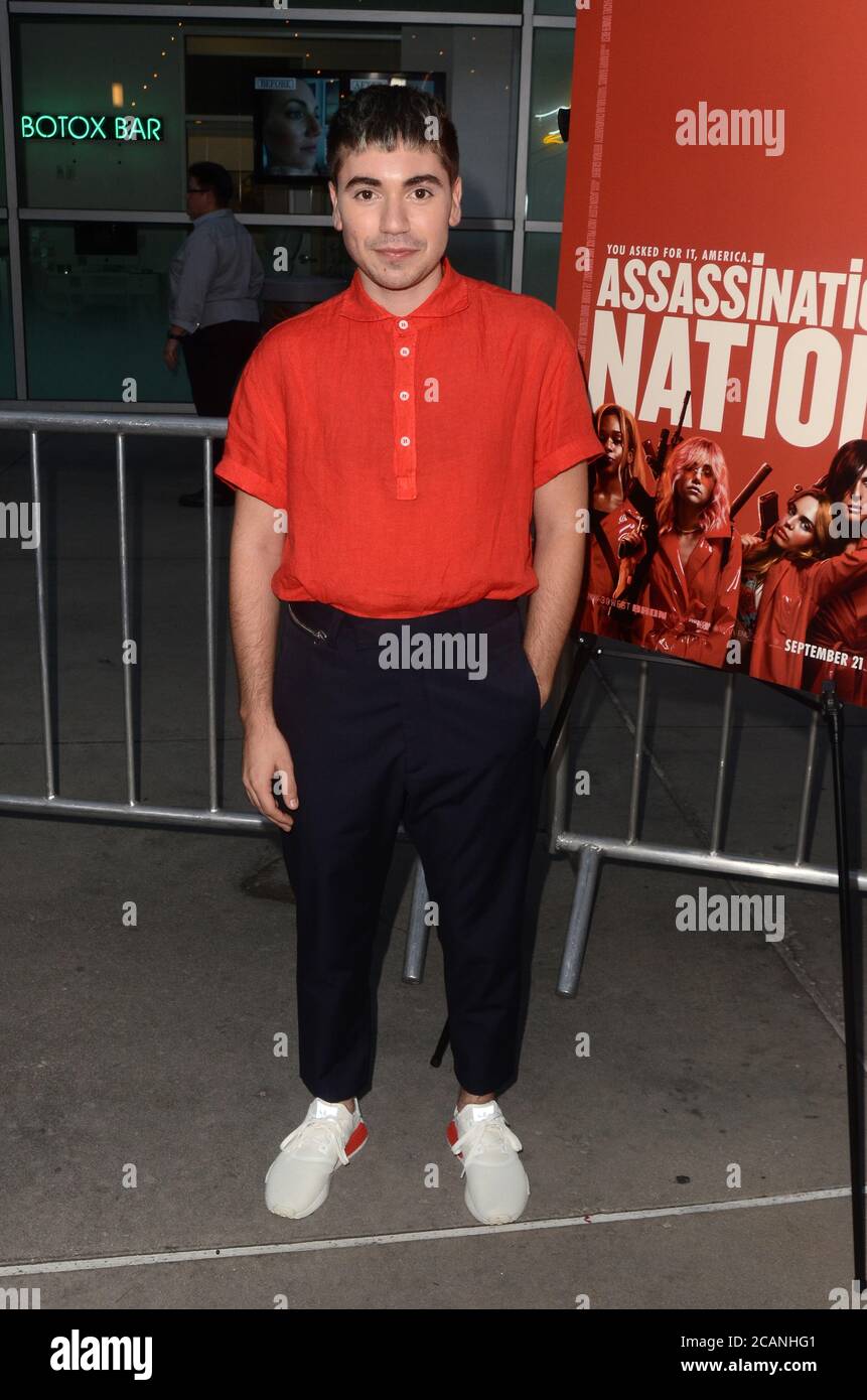 LOS ANGELES - SEP 12: Noah Galvin at the "Assassination Nation" Los ...