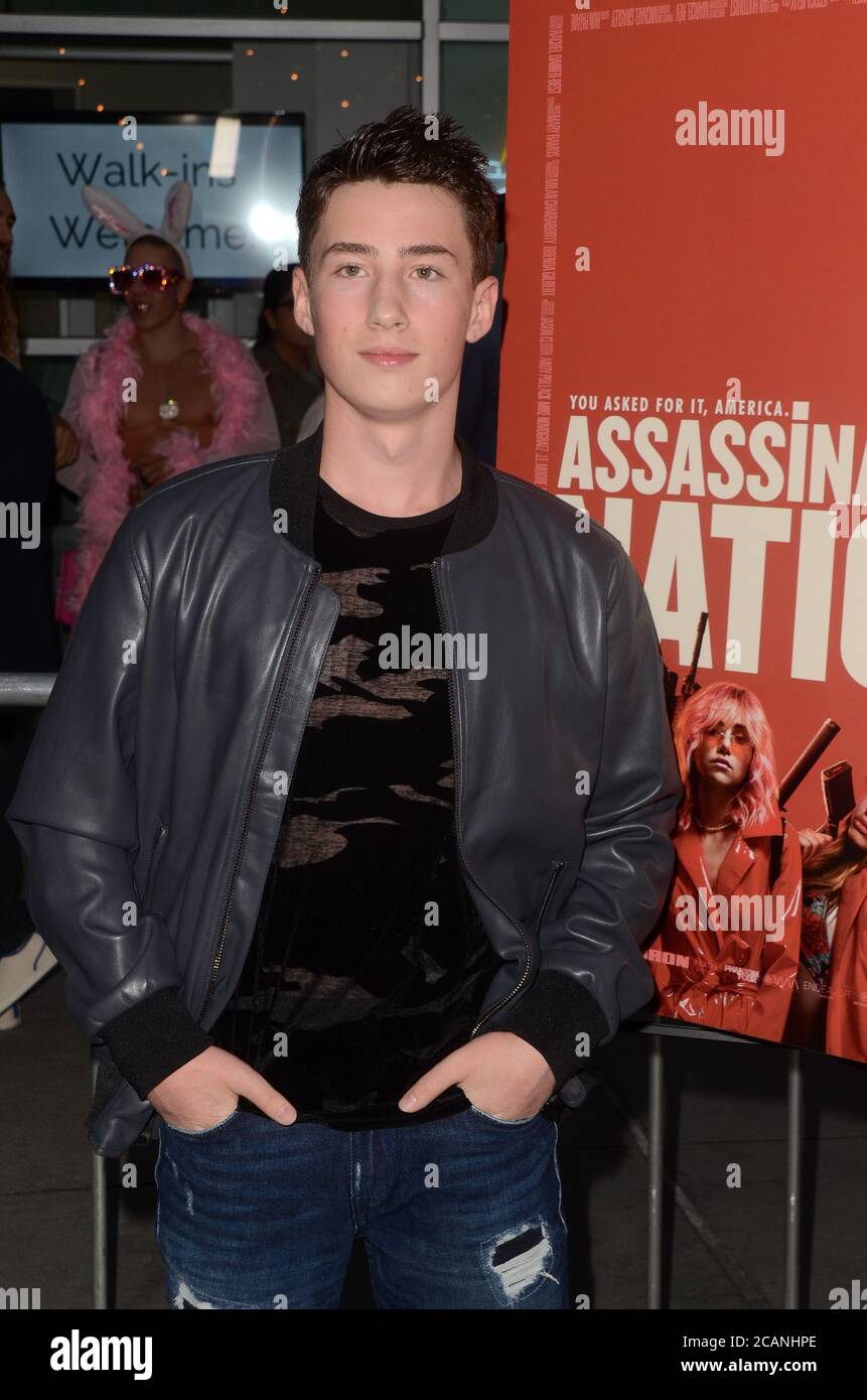 LOS ANGELES - SEP 12: Caden Swain at the "Assassination Nation" Los ...