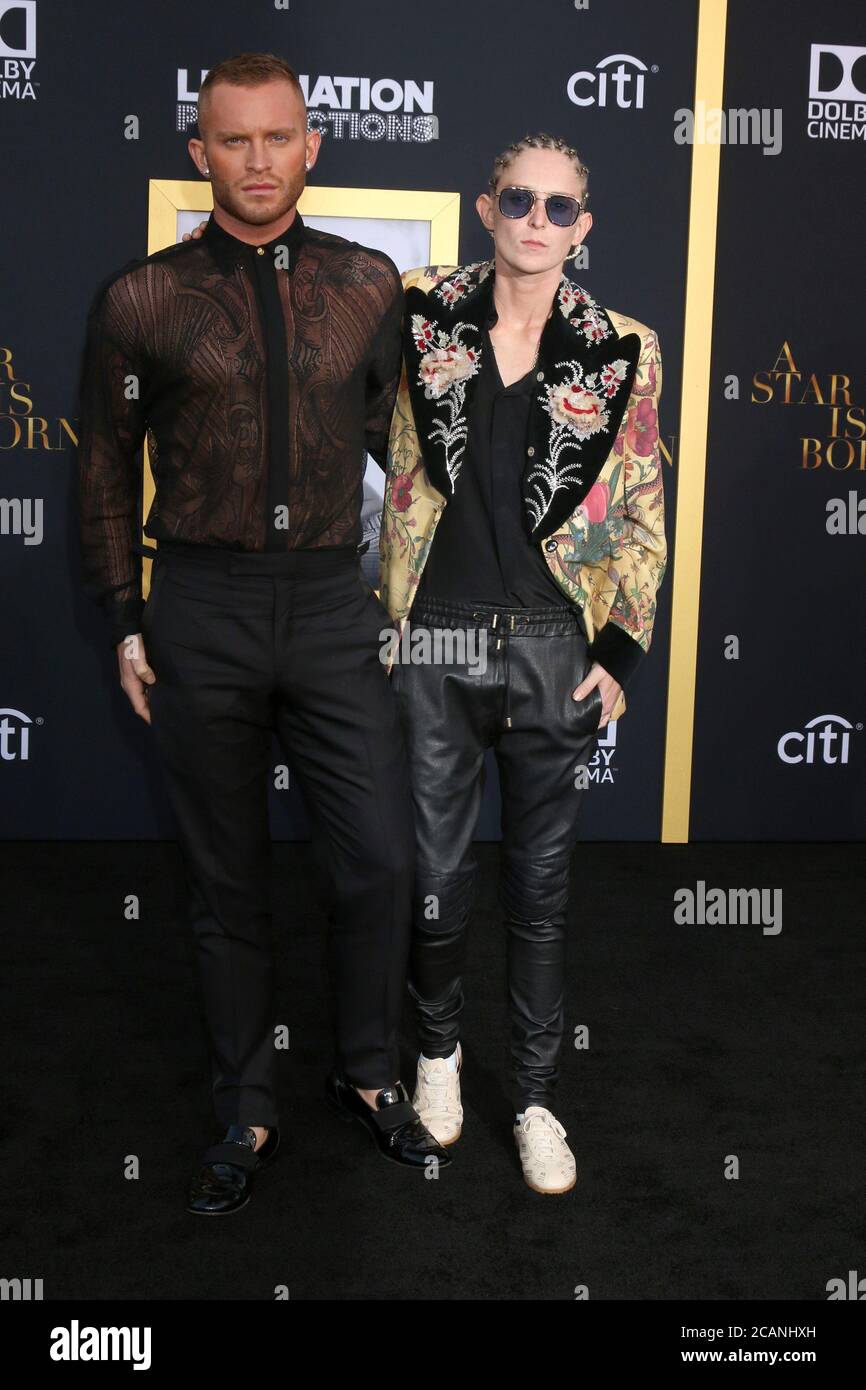 LOS ANGELES - SEP 24: August Getty, Nats Getty at the "A Star is Born ...