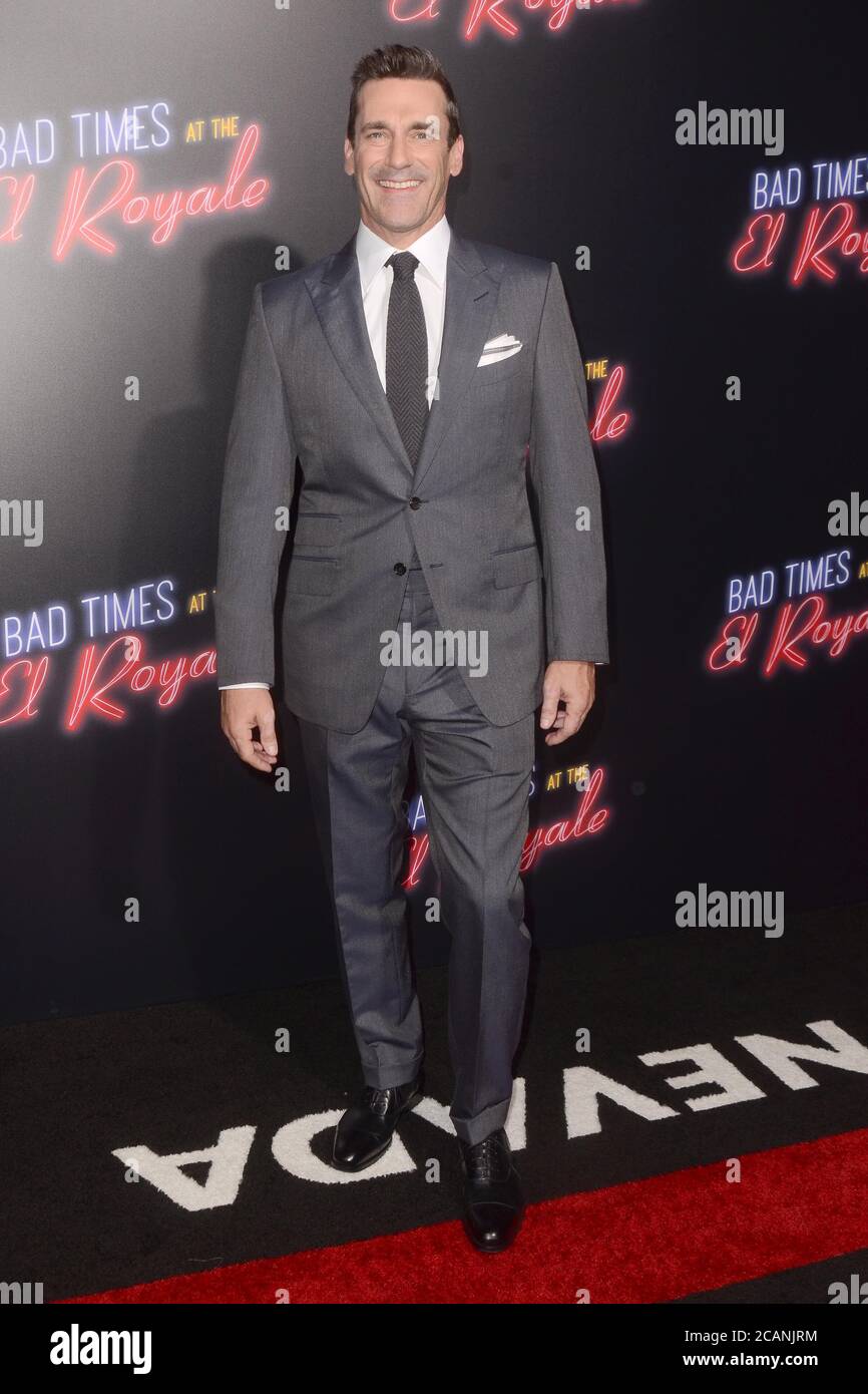 LOS ANGELES - SEP 22: Jon Hamm at the "Bad Times at the El Royale ...