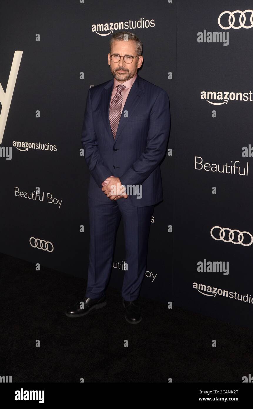 LOS ANGELES - OCT 8: Steve Carell at the "Beautiful Boy" Premiere at ...