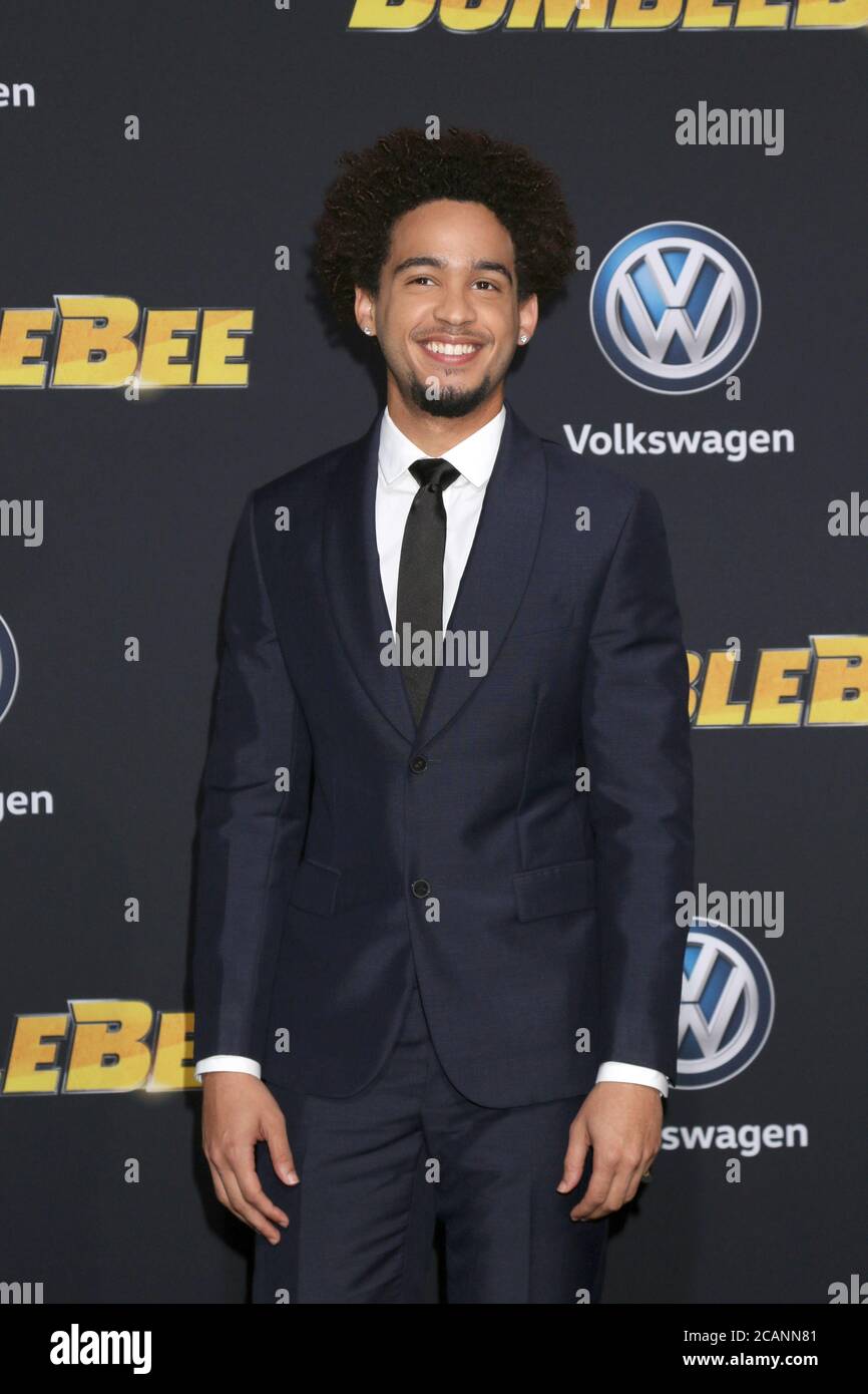 LOS ANGELES - DEC 9: Jorge Lendeborg Jr at the "Bumblebee" World ...