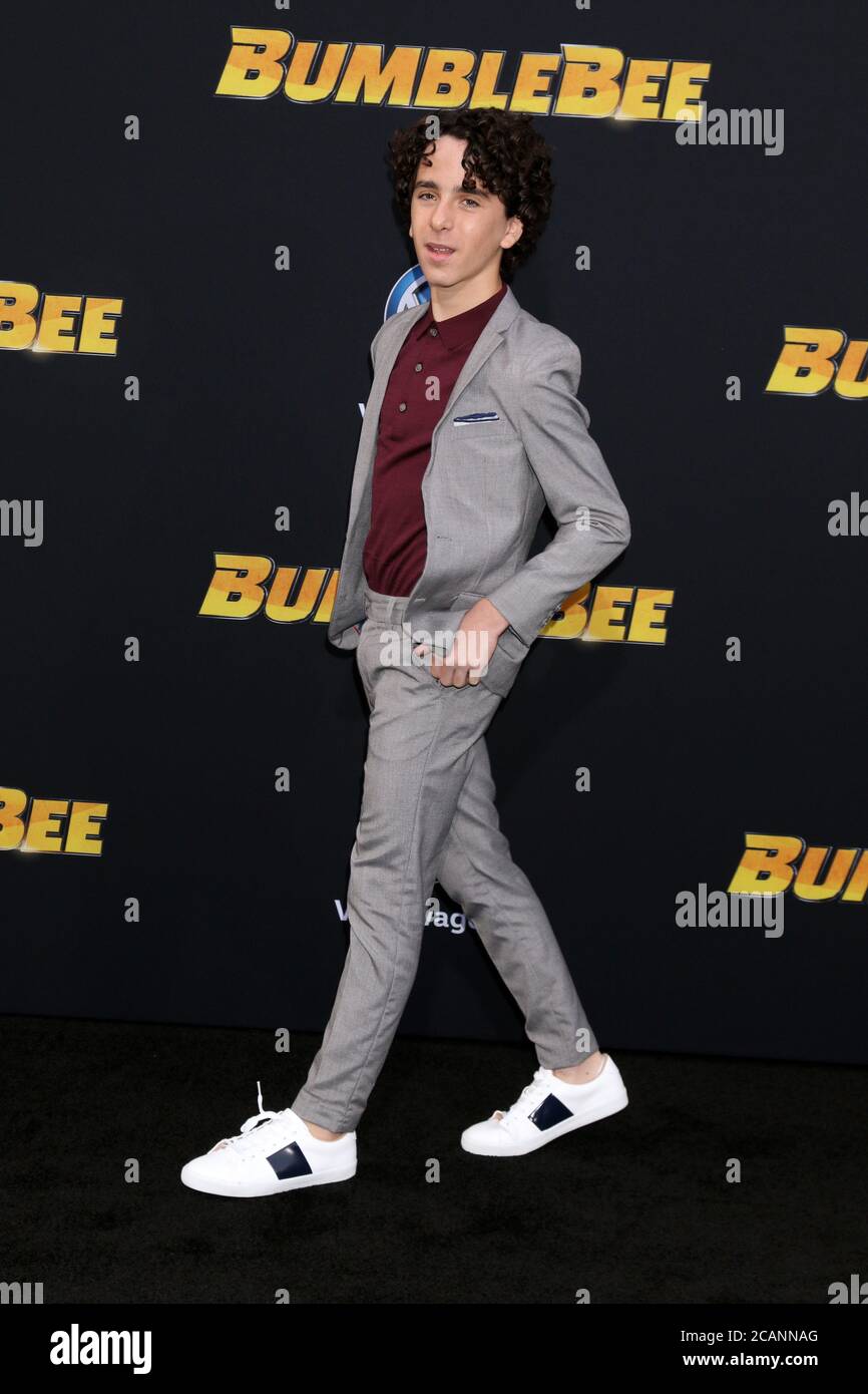 LOS ANGELES - DEC 9: Jason Drucker at the "Bumblebee" World Premiere at ...