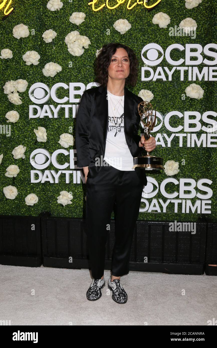 LOS ANGELES - APR 29: Sara Gilbert at the CBS Daytime Emmy After Party ...
