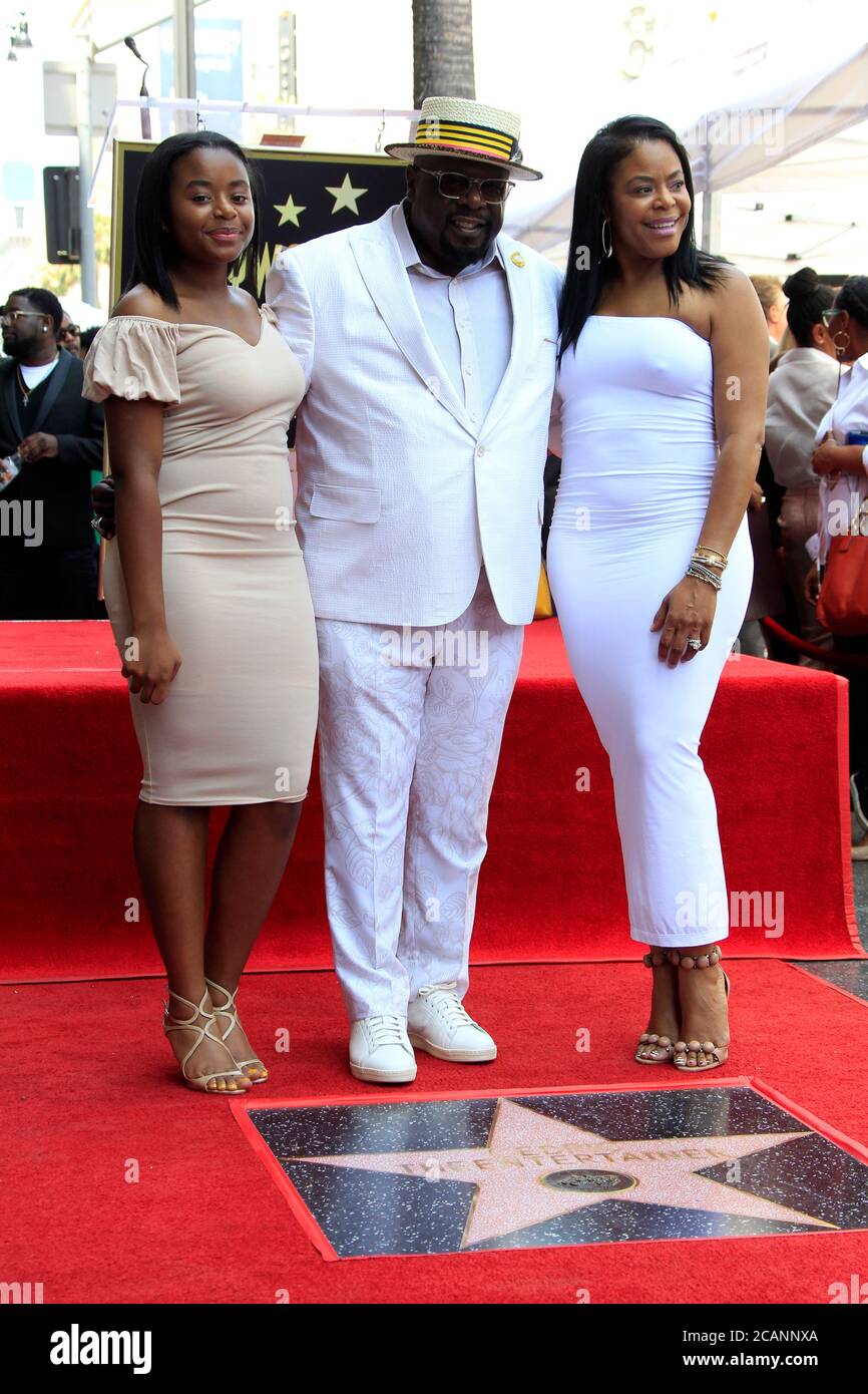 LOS ANGELES - JUL 19: Lucky Kyles, Cedric The Entertainer, Lorna Kyles ...