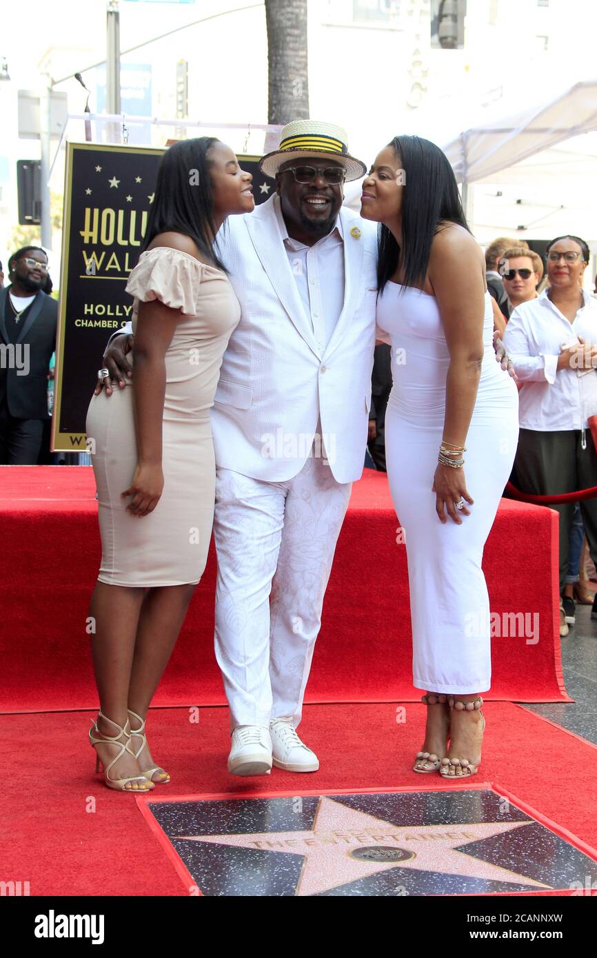 LOS ANGELES - JUL 19: Lucky Kyles, Cedric The Entertainer, Lorna Kyles ...