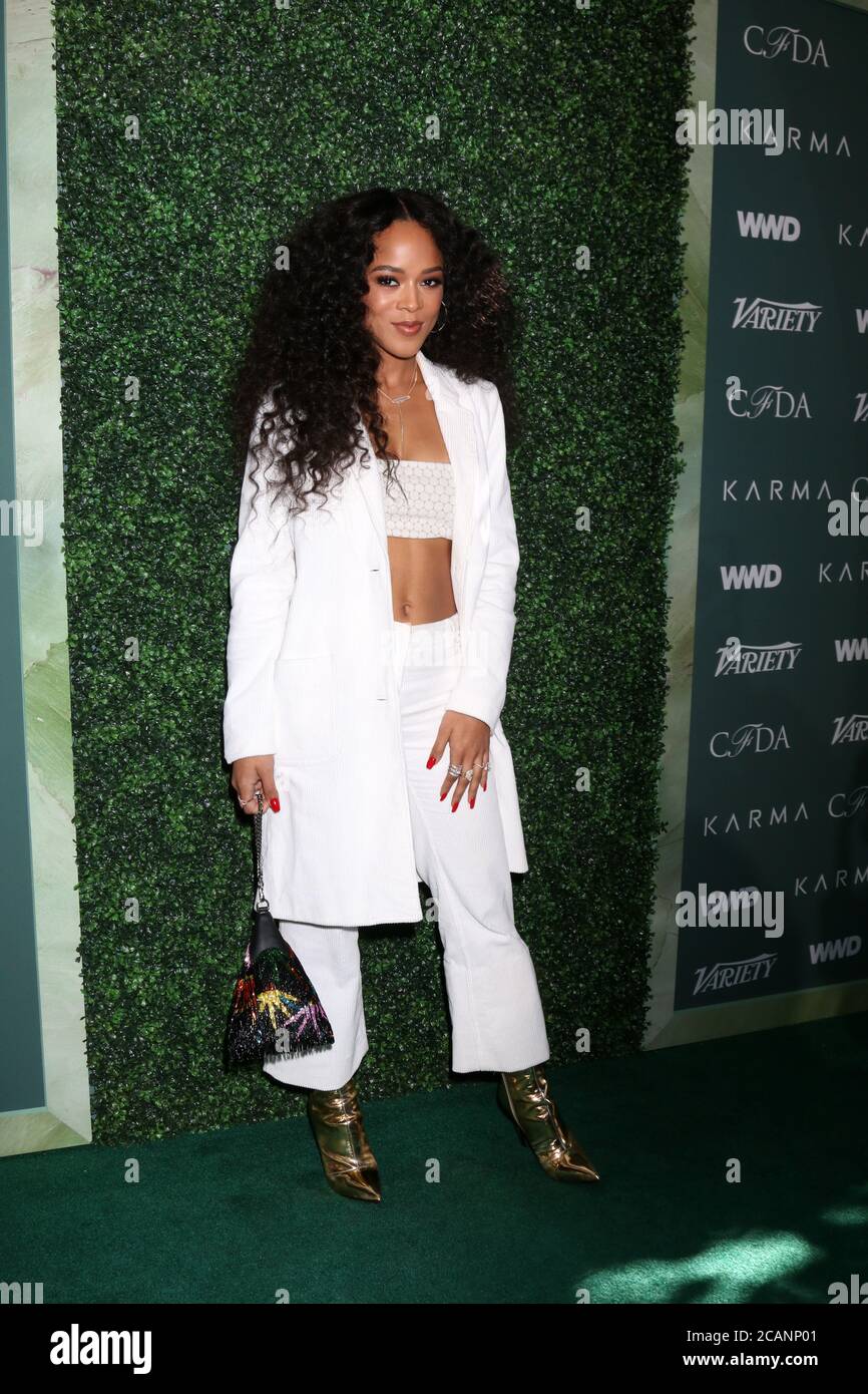 LOS ANGELES - FEB 20: Serayah McNeill at the CFDA Variety and WWD ...