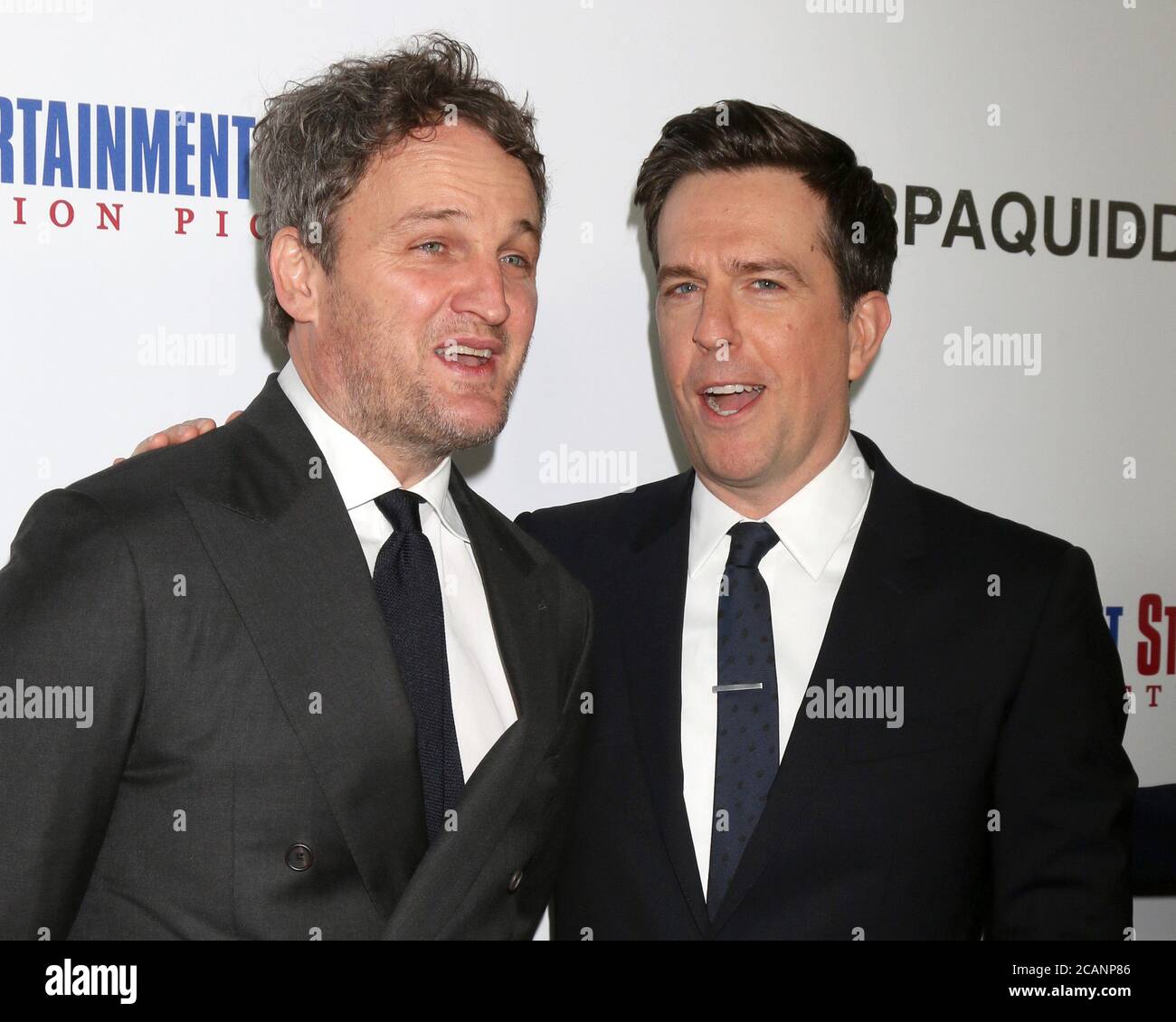 LOS ANGELES - MAR 28: Jason Clarke, Ed Helms at the "Chappaquiddick ...